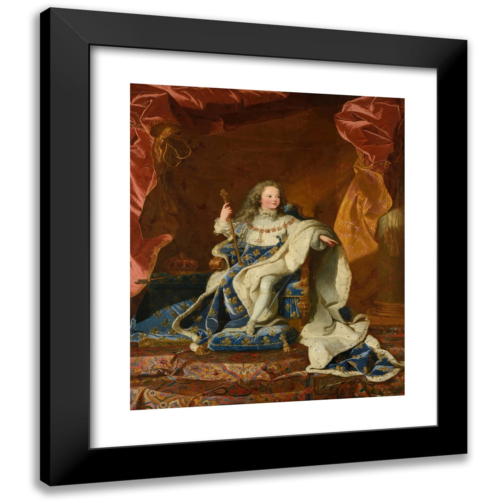 Hyacinthe Rigaud 15x17 Black Modern Framed Museum Art Print Titled ...