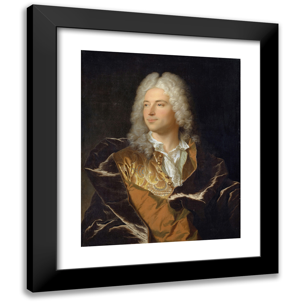 Hyacinthe Rigaud 15x18 Black Modern Framed Museum Art Print Titled ...