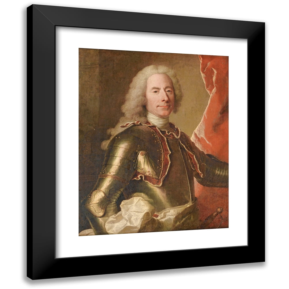 Hyacinthe Rigaud 15x18 Black Modern Framed Museum Art Print Titled ...