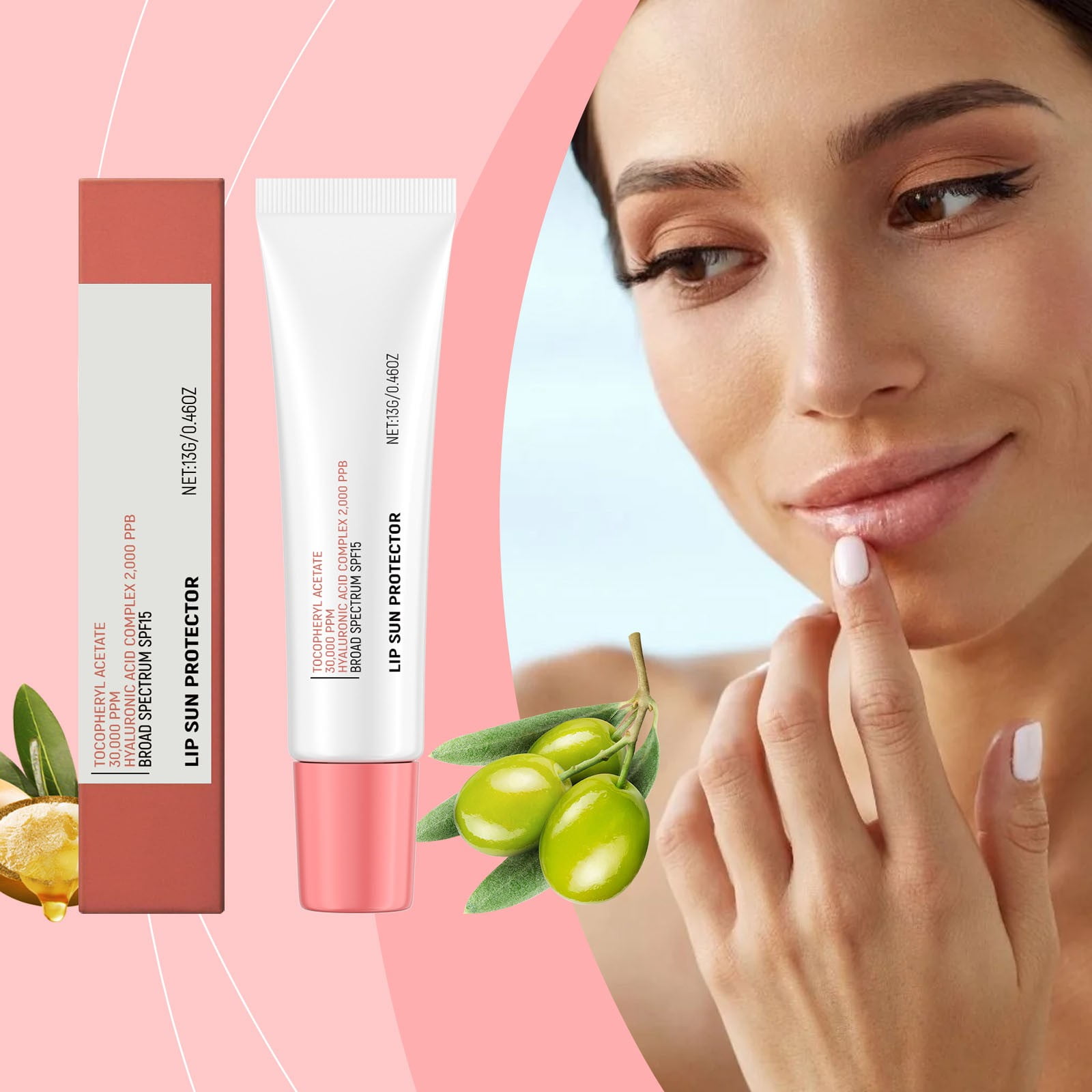 Hyal Lip Sun Protector Rosy, Korean Tinted Glow SPF 15 Sunscreen Lip ...