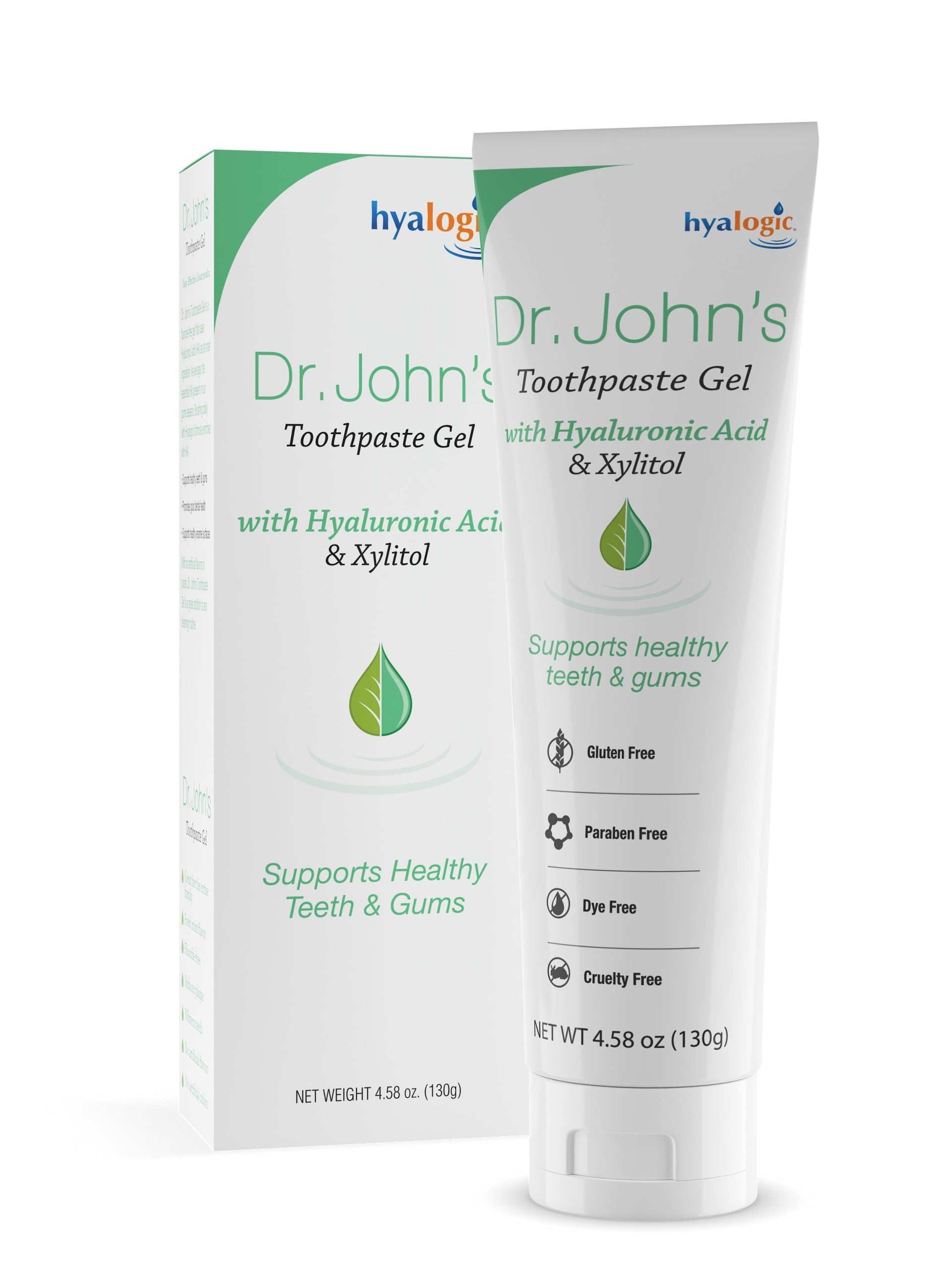 Hyalogic Fluoride Free Toothpaste: Dr. John’s Natural Toothpaste w ...