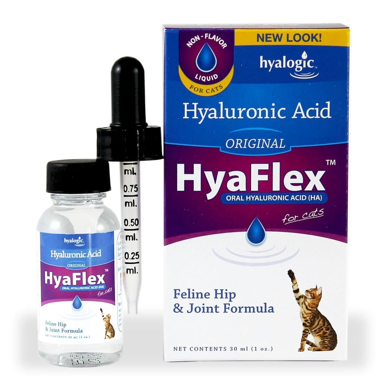 Hyalogic HyaFlex Feline Hip & Joint Formula 1 oz. Hyaluronic Acid For ...