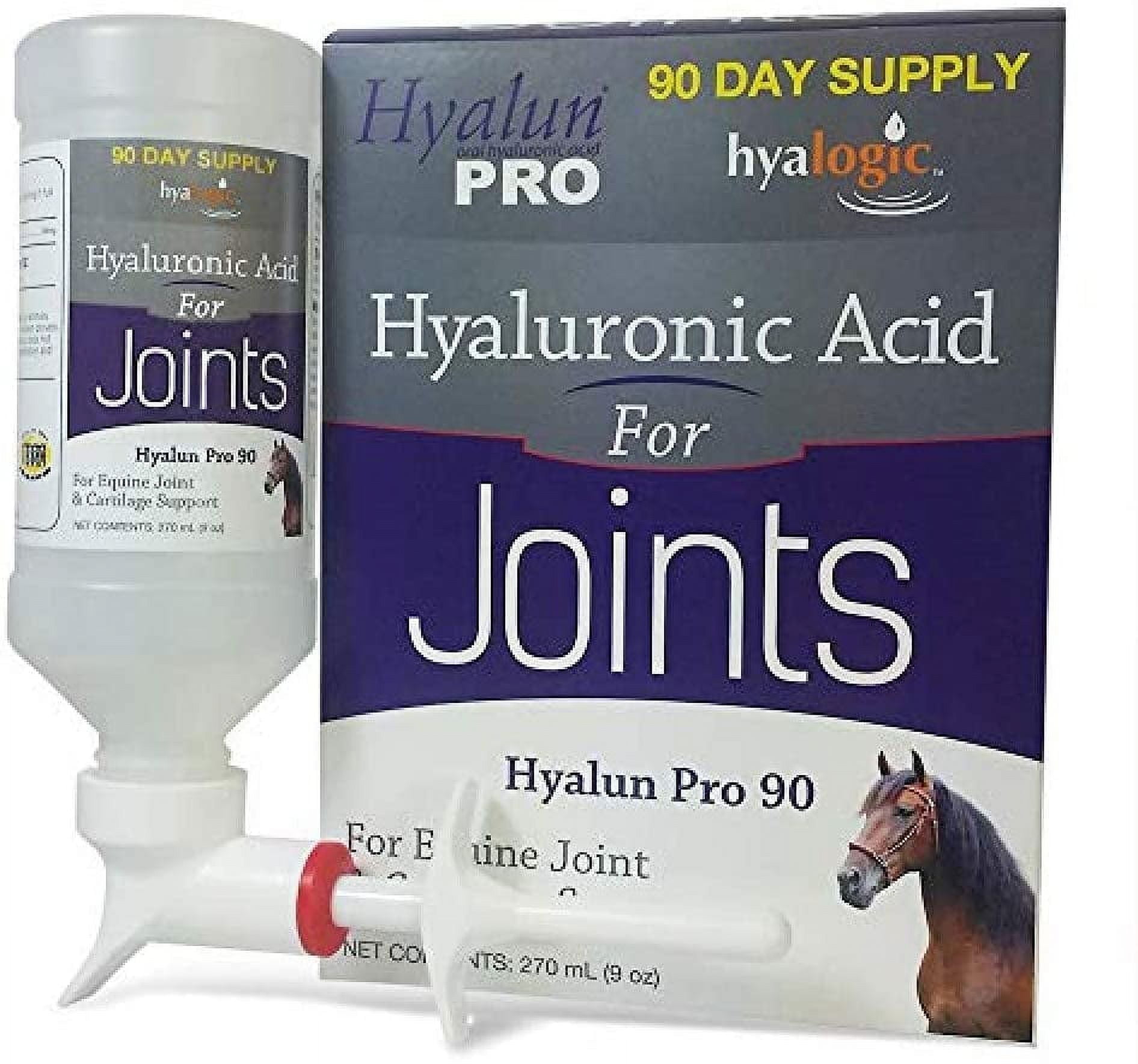 Hyalogic Hyalun Hyaluronic Acid Horse Joint Supplement– 90 Day Supply ...