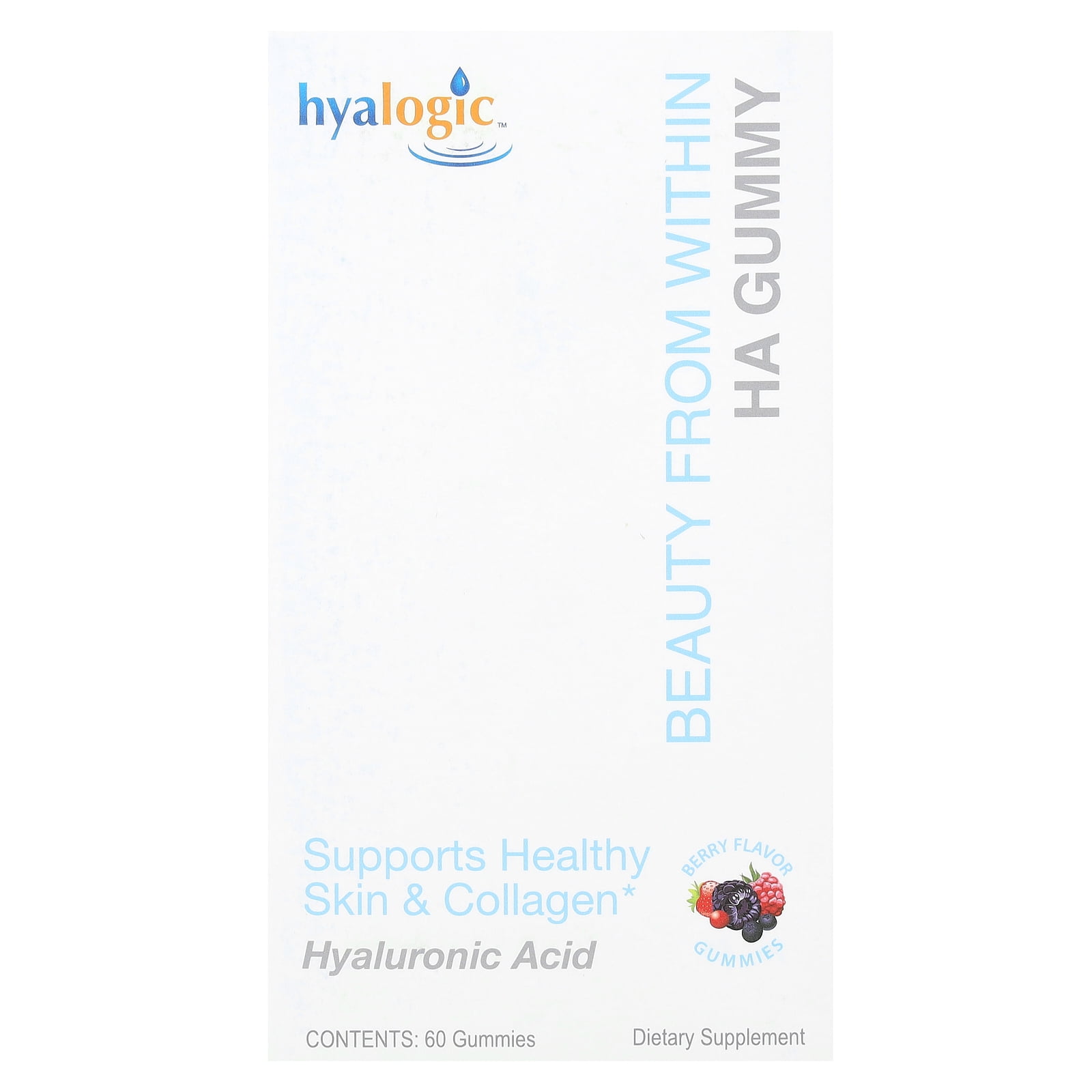 Hyalogic Hyaluronic Acid Beauty Within Gummies, Supports Healthy Skin ...