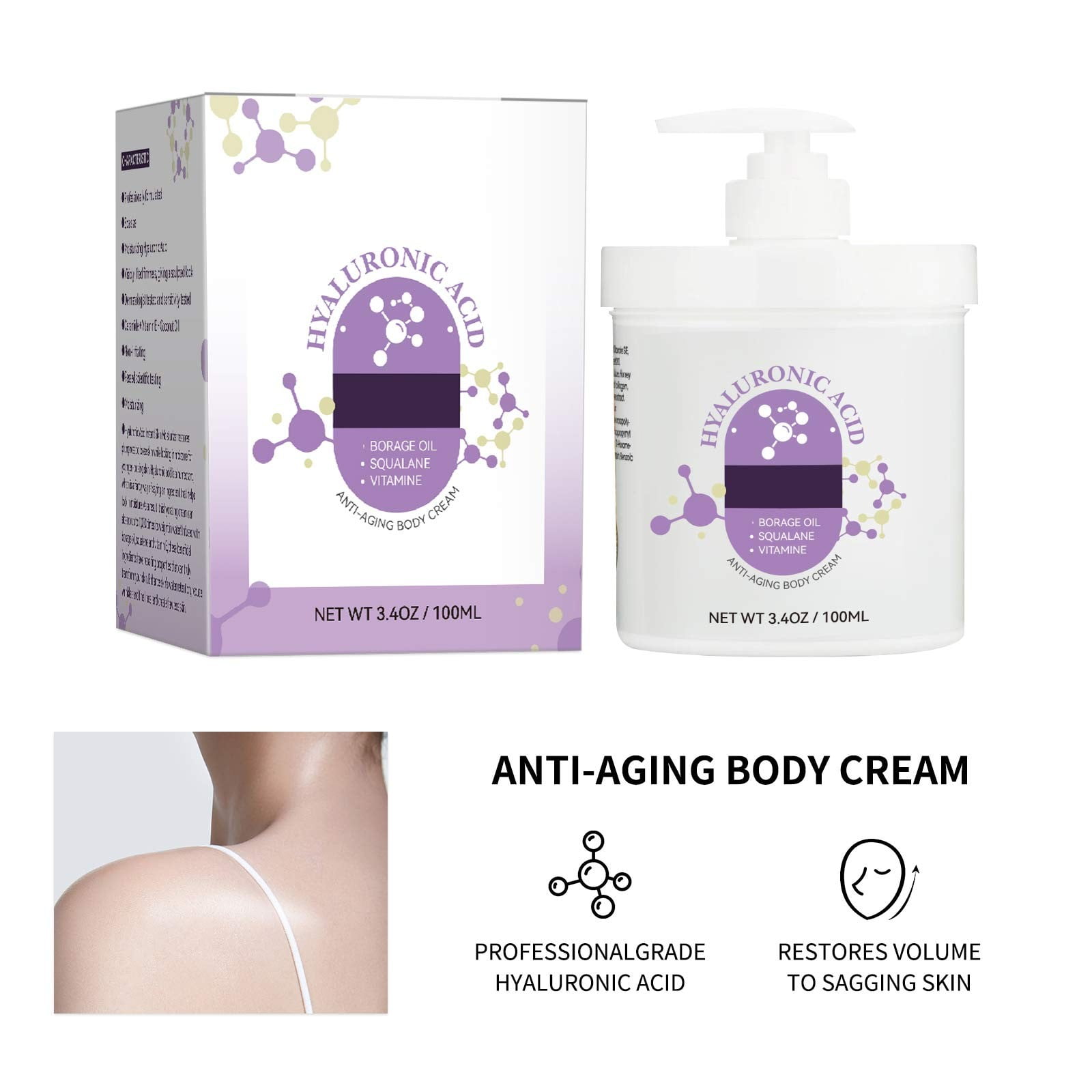 Hyaluronic Acid Body Cream Advanced Firming & Wrinkle-reducing Cream ...