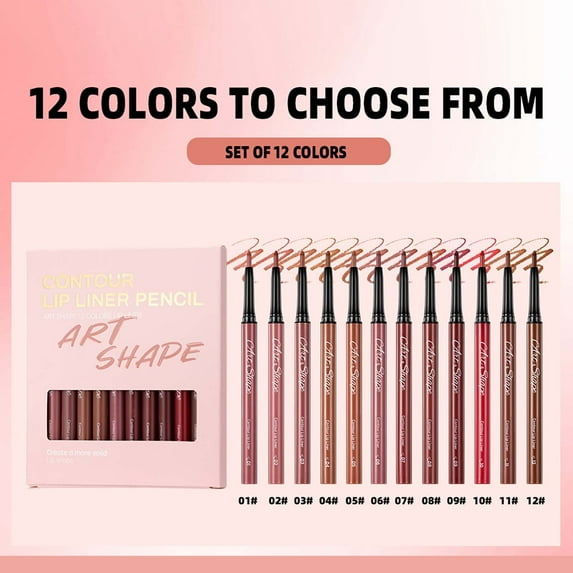 Hyaluronic Acid Lip Gloss, 6 Color Set, Sparkling & Moisturizing Liquid ...