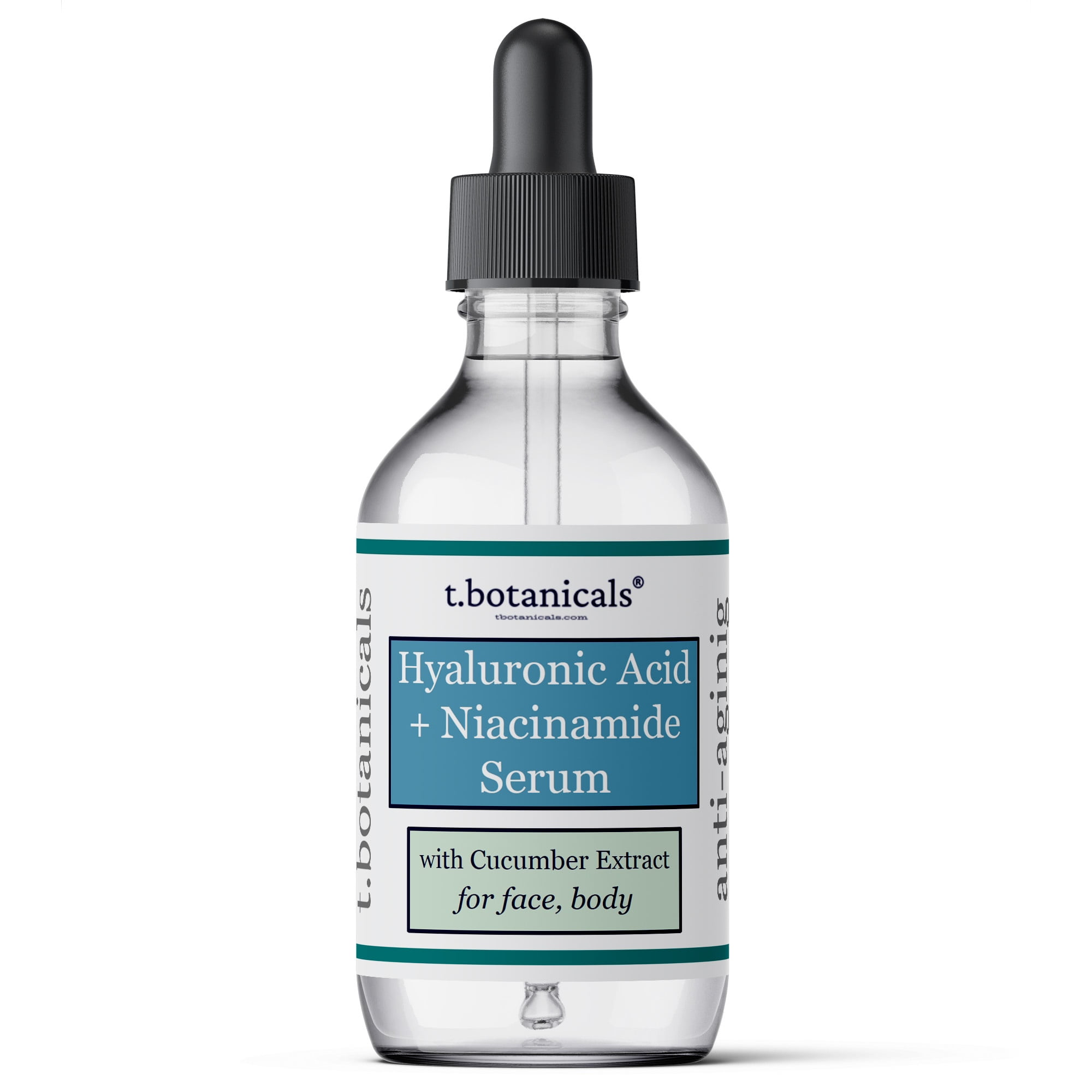 Hyaluronic Acid and Niacinamide Serum with Cucumber Extract 2/4/8 oz ...