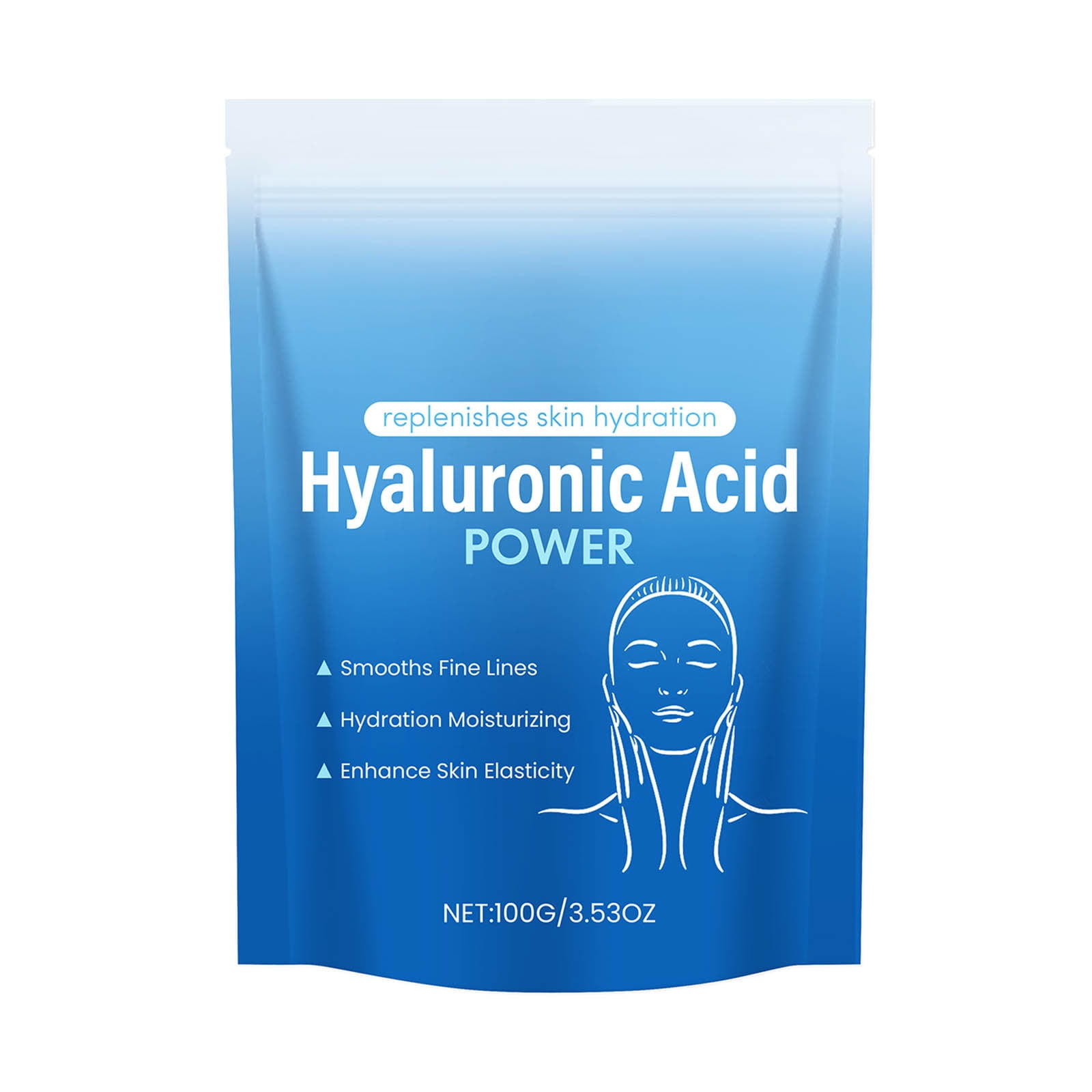 Hyaluronic Acid Powder For Face Serum DIY, Skin Hydration Moisturizing ...