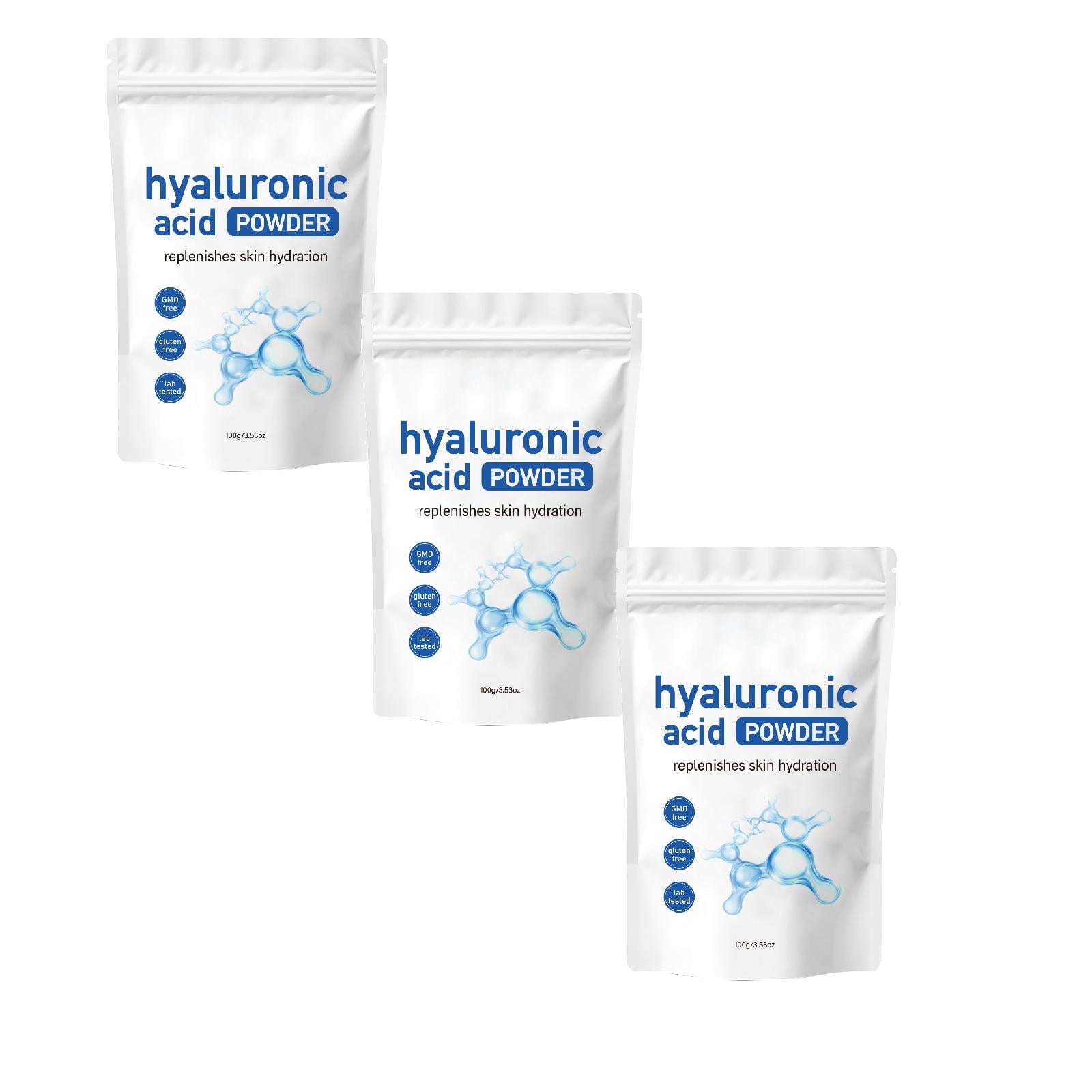 Hyaluronic Acid Powder for Skin Care, Water Soluble Hydrating ...