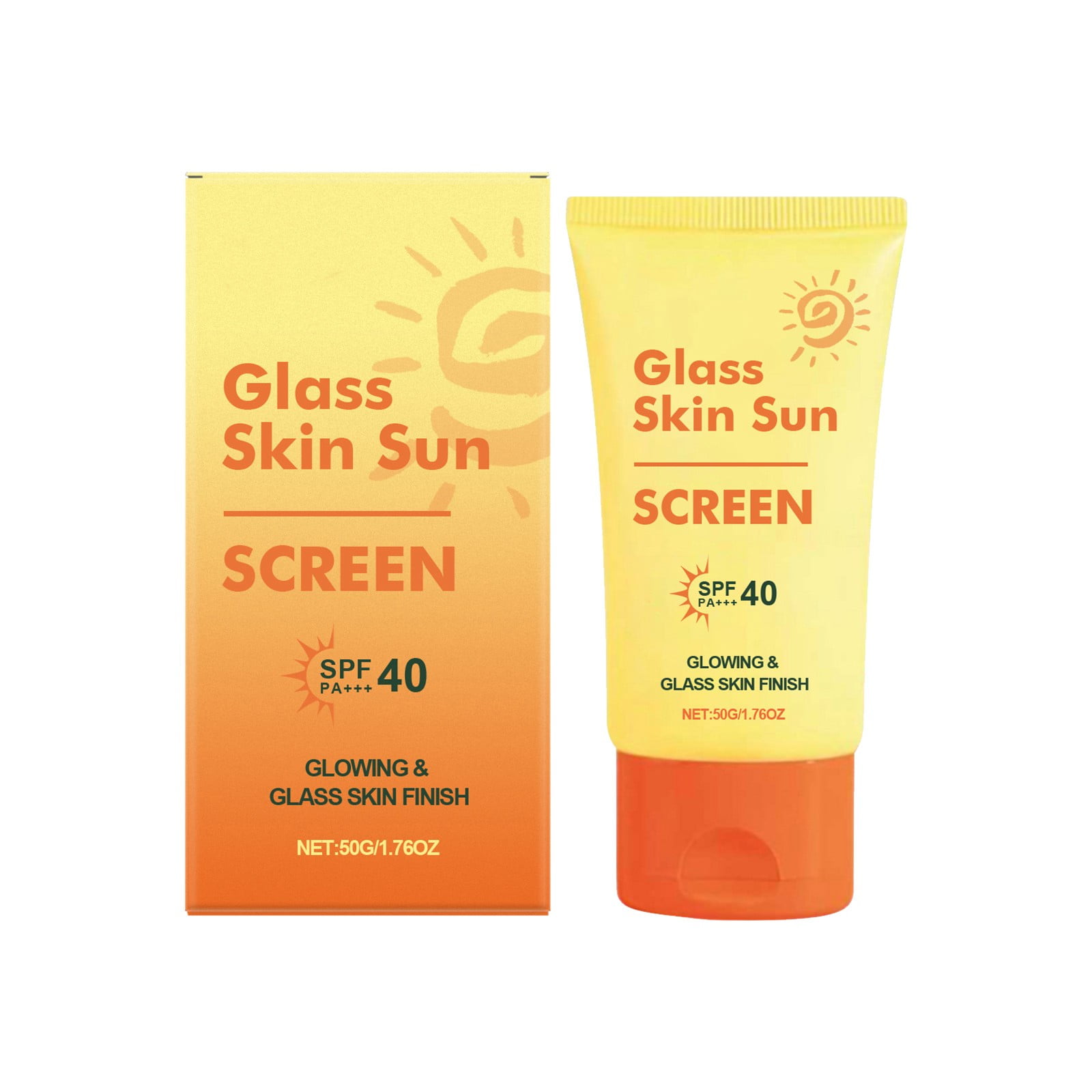 Hyaluronic Acid Powered Glass Skin Sunscreen SPF 40 Glowy Primer Broad ...