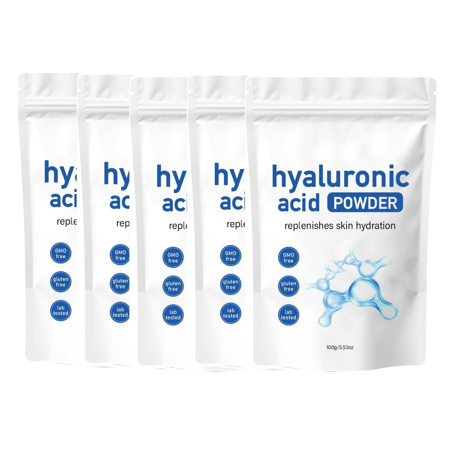 Hyaluronic Acid Serum Powder 100 Grams, for Face DIY Skin Hydration ...