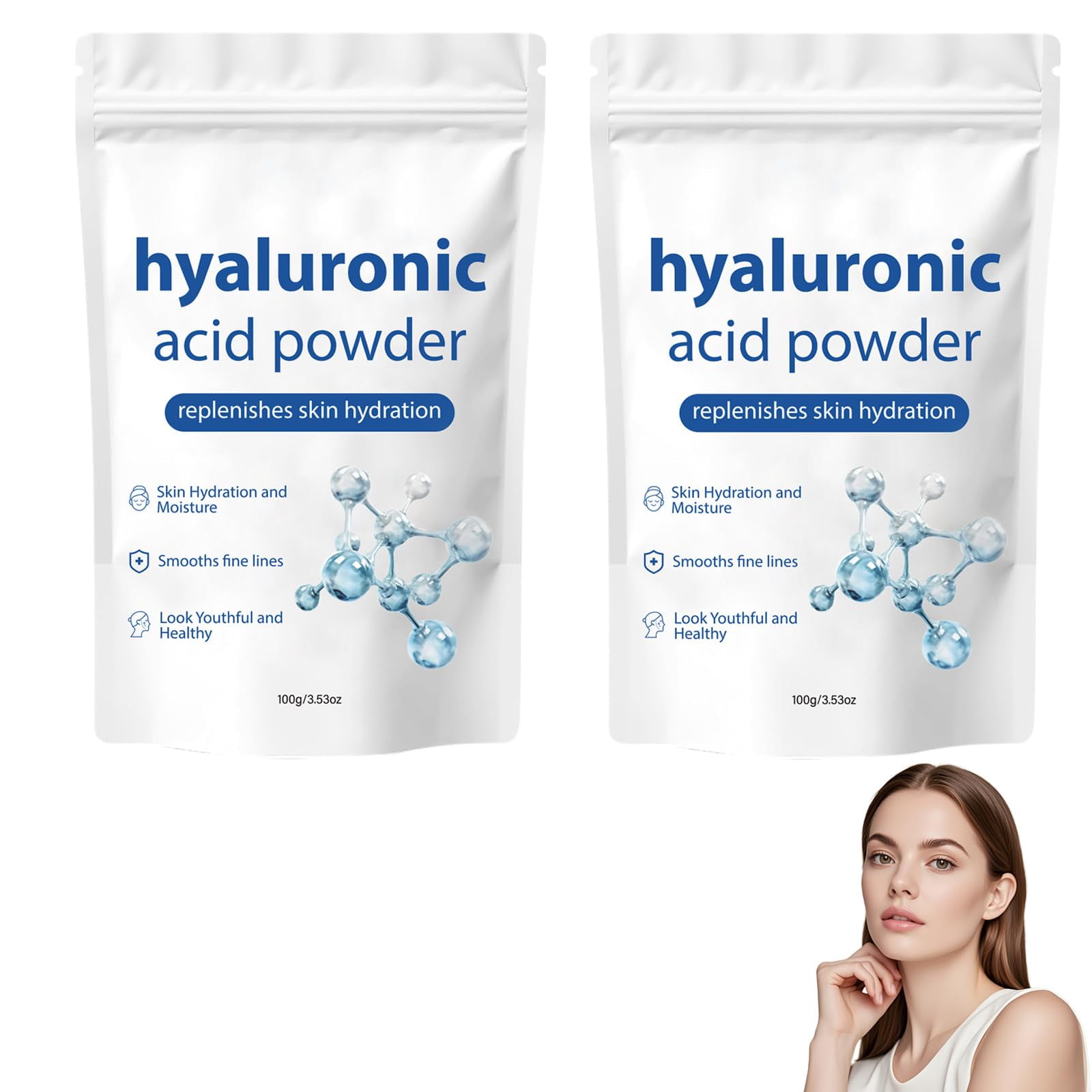 Hyaluronic Acid Serum Powder, DlY Facial Serum, Hyaluronic Acid Powder ...