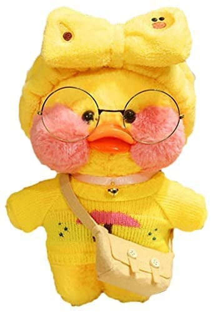 Hyaluronic acid duck plush doll Yellow Duckling + yellow coat + bag for ...