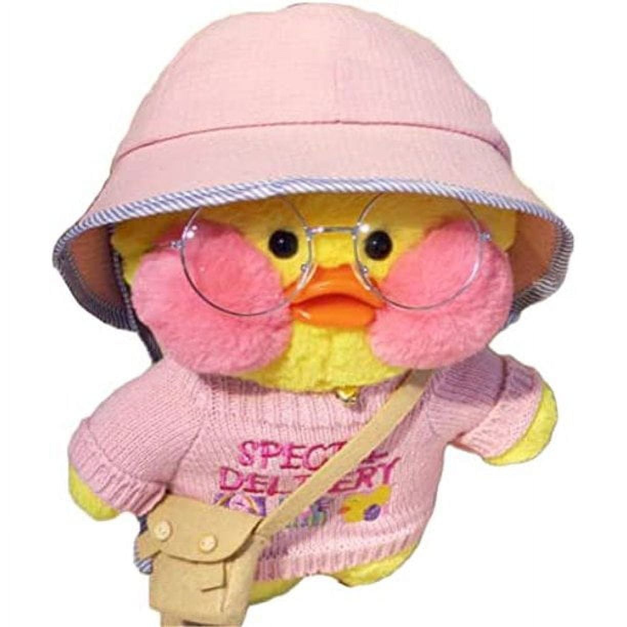 Hyaluronic acid duck plush figure yellow duck celebrity hat Christmas ...