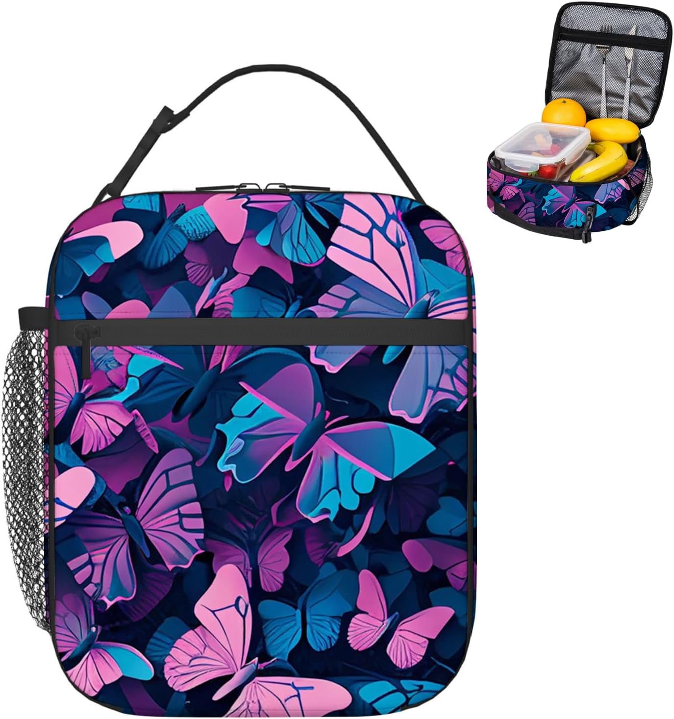 Hyang Banana Fruit pattern Lunch Box Reusable Insulated Totes Lunch Bag ...