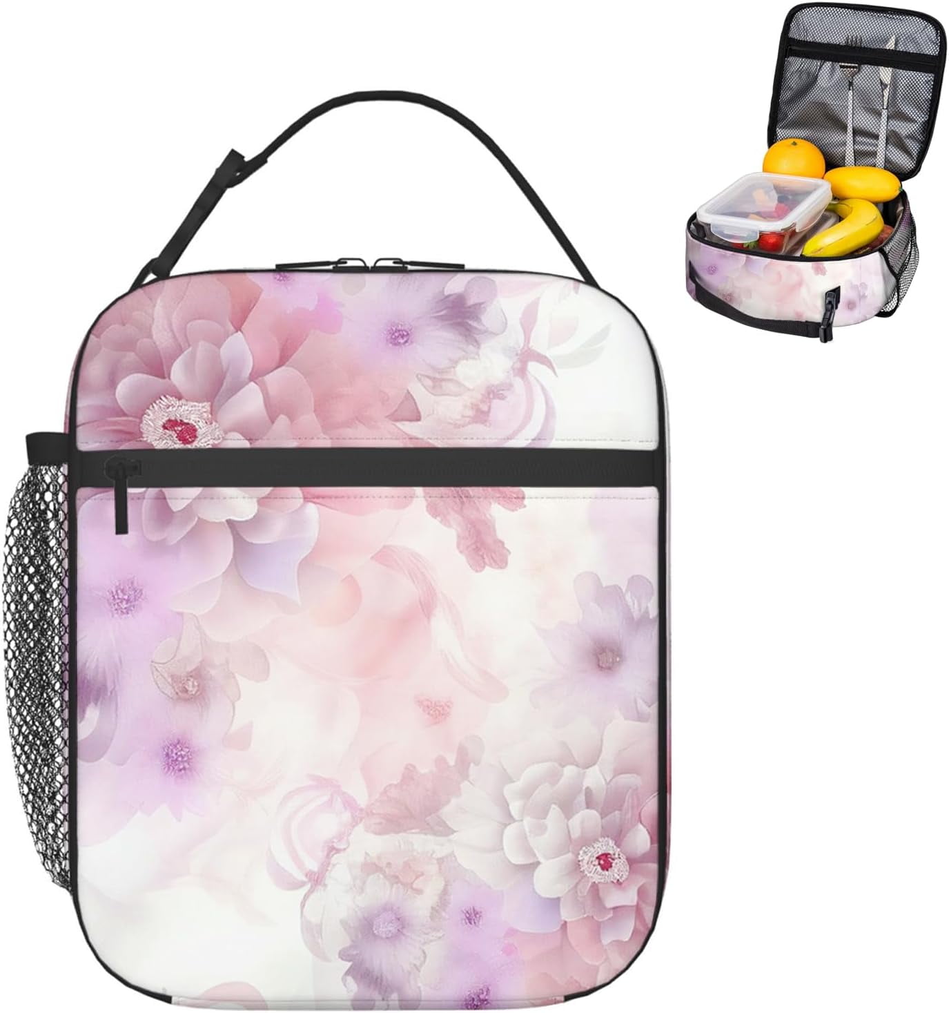 Hyang Banana Fruit pattern Lunch Box Reusable Insulated Totes Lunch Bag ...