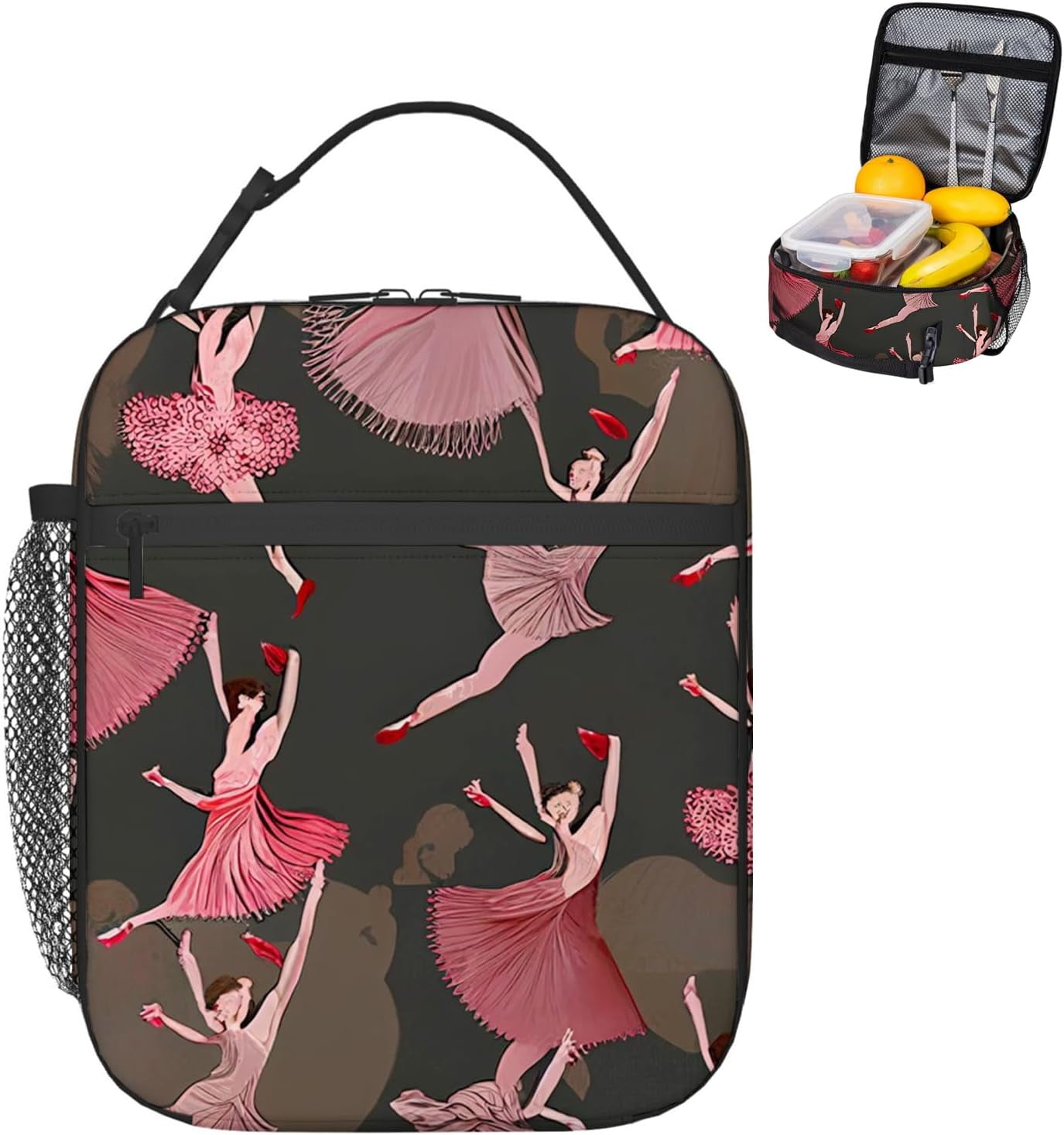 Hyang Banana Fruit pattern Lunch Box Reusable Insulated Totes Lunch Bag ...