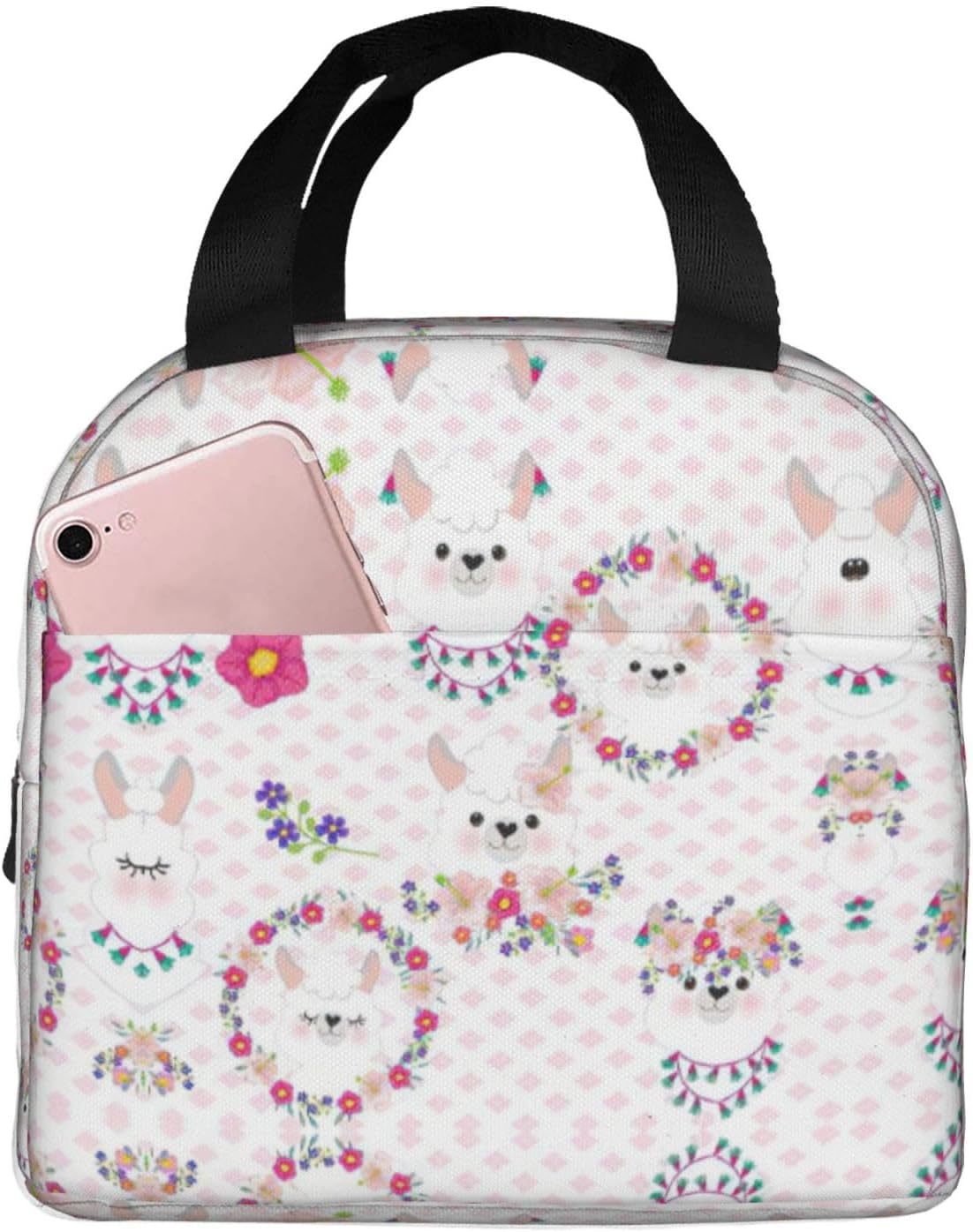 Hyang Camel Pink Heart Reusable Lunch Bag insulated Food Container ...