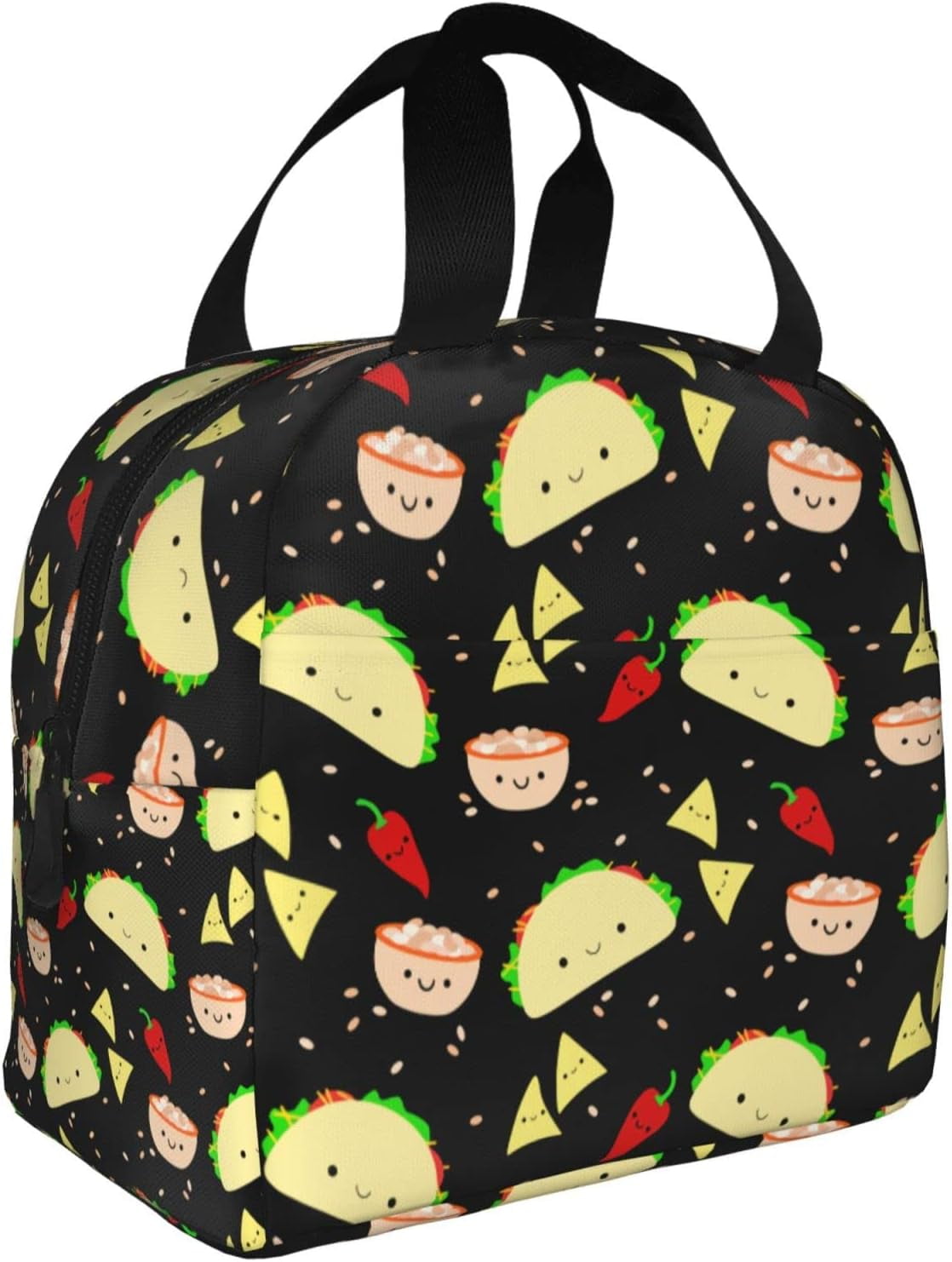 Hyang Cute Taco Pizza Insulated Lunch Bag For Men Women Reusable Lunch ...