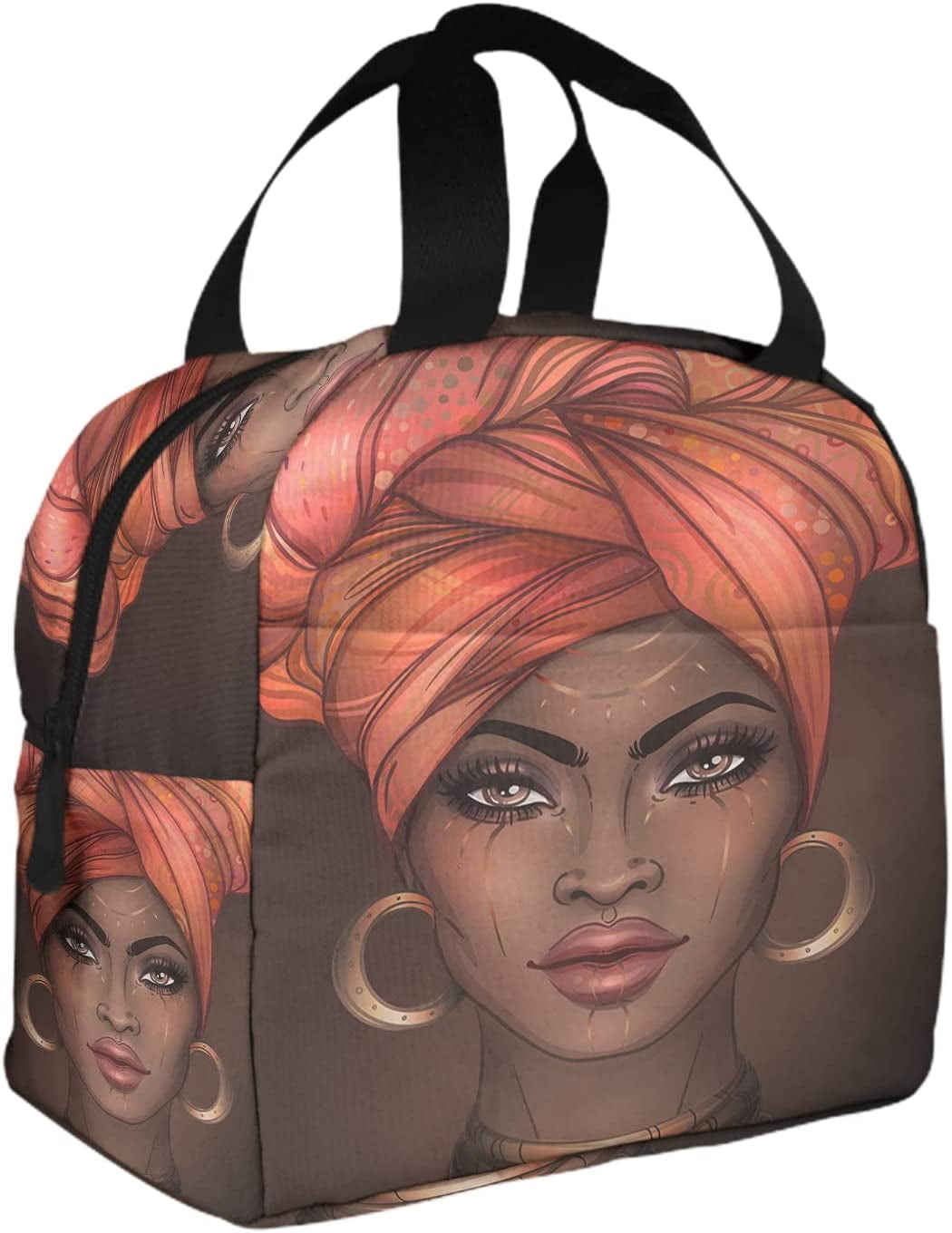 Hyang Fish Scale Pattern Lunch Tote Bag Blue And Purple Ocean Sea ...