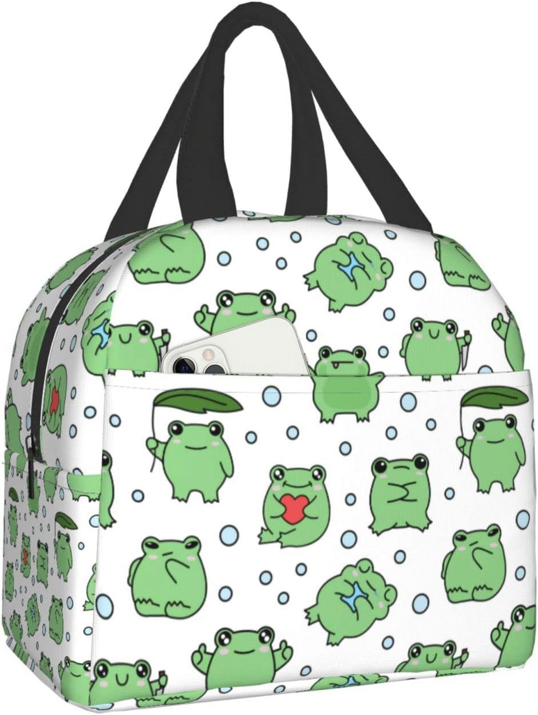 Hyang Frog Cute Lunch Box Reusable Lunch Bag Picnic Insulated Cooler ...