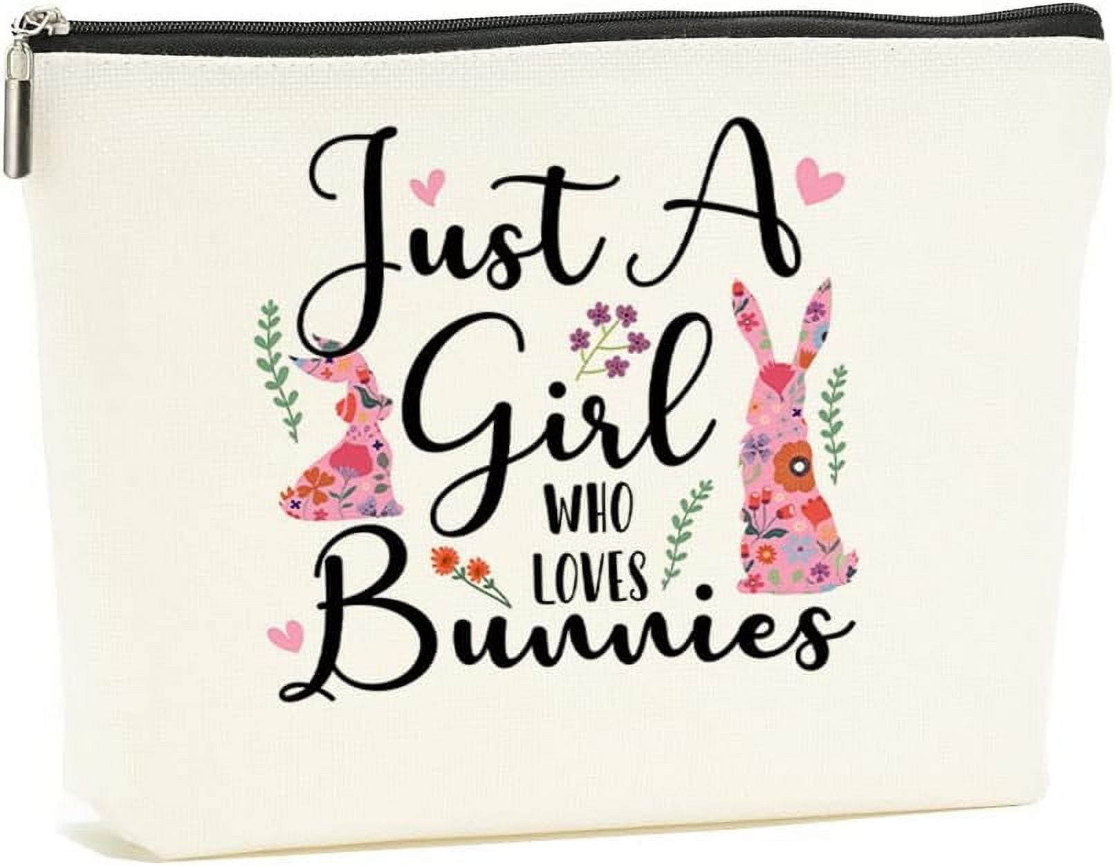 Hyang Girl Loves Dogs Makeup Cosmetic Bag Dog Mom Gifts for Women Pink ...