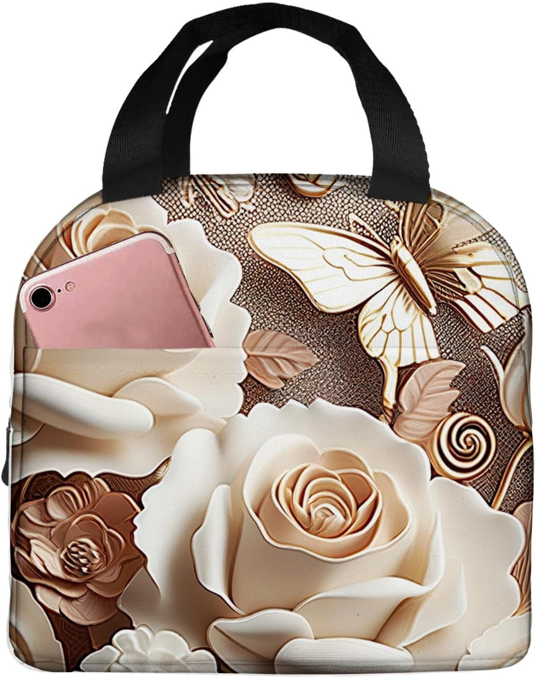 Hyang Insulated Lunch Bag for Women Men Work,Blue Butterflies ...