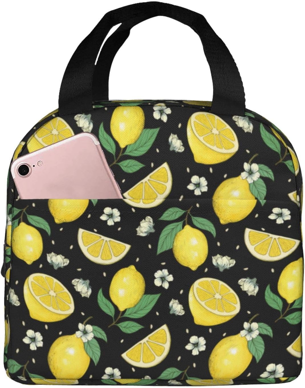 Hyang Lemons Insulated Lunch Bag Women Lunch Box for Men Portable ...