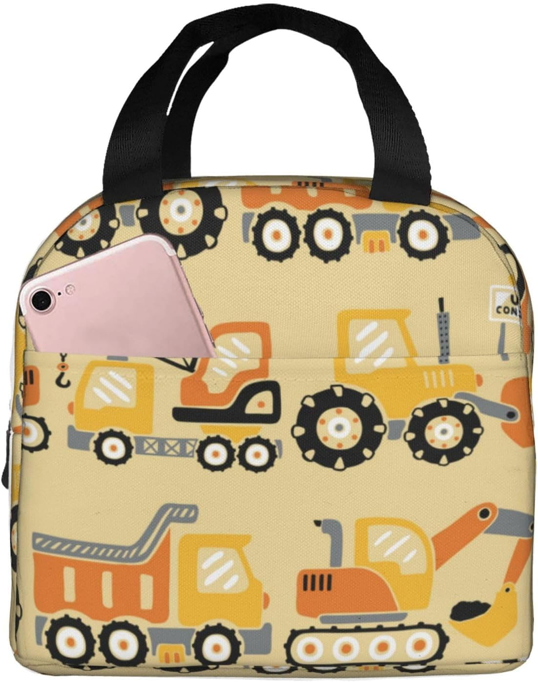 Hyang Lunch Bag Insulated Lunch Box Beautiful Purple Bling Glitter ...