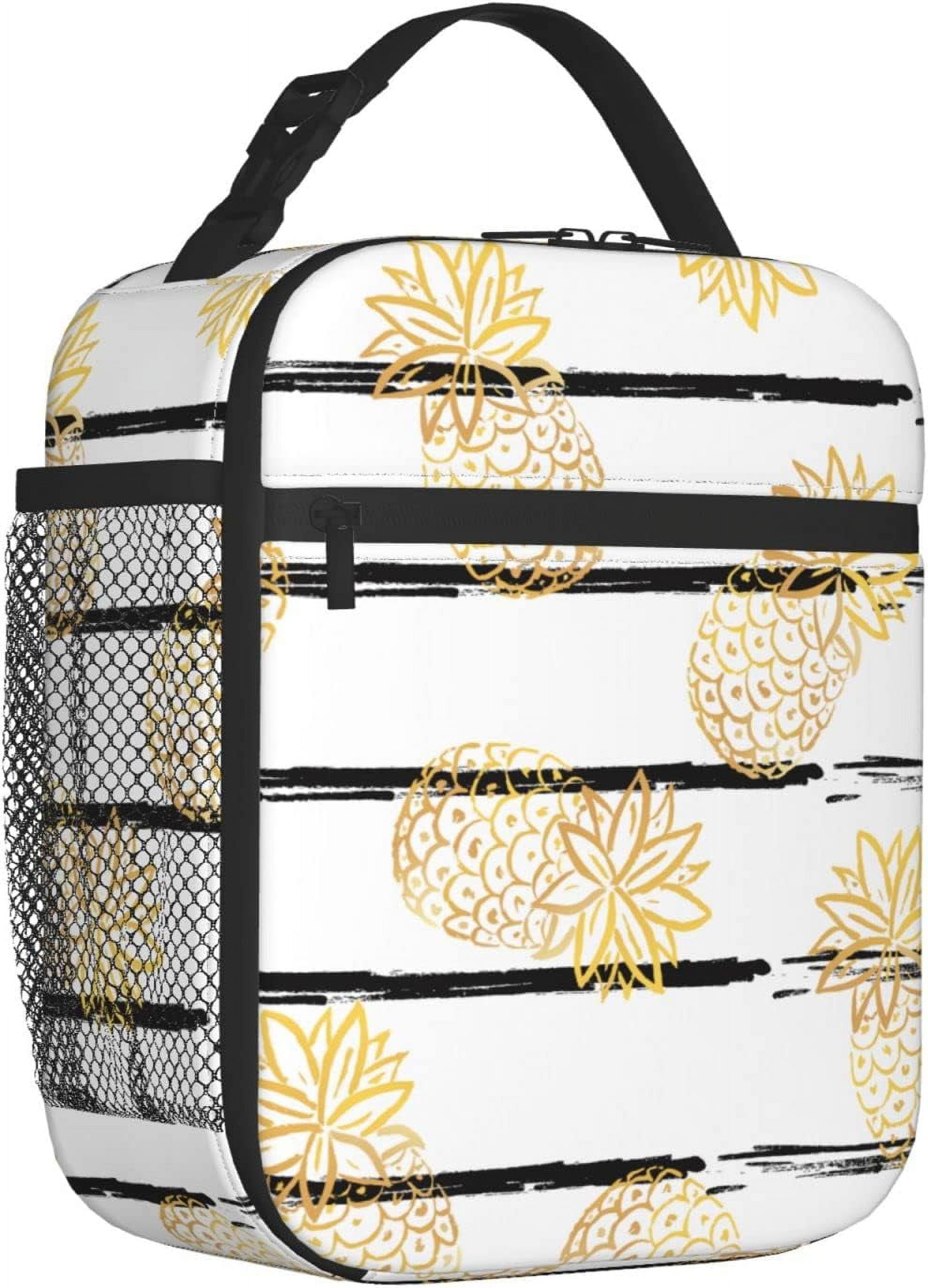 Hyang Lunch Bag Men Women Colorful Pineapple Lunch Bags Reusable ...