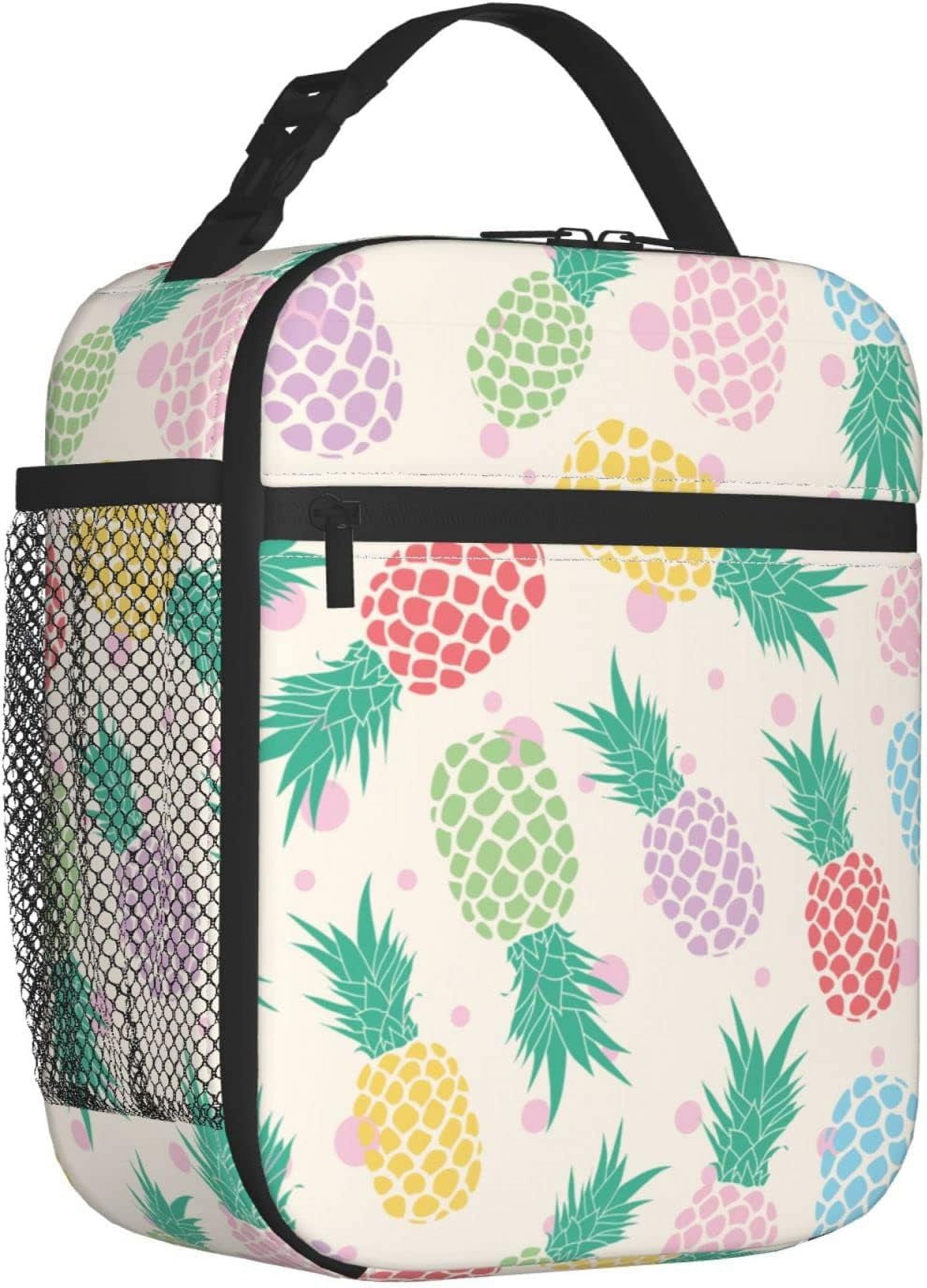 Hyang Lunch Bag Men Women Colorful Pineapple Lunch Bags Reusable ...
