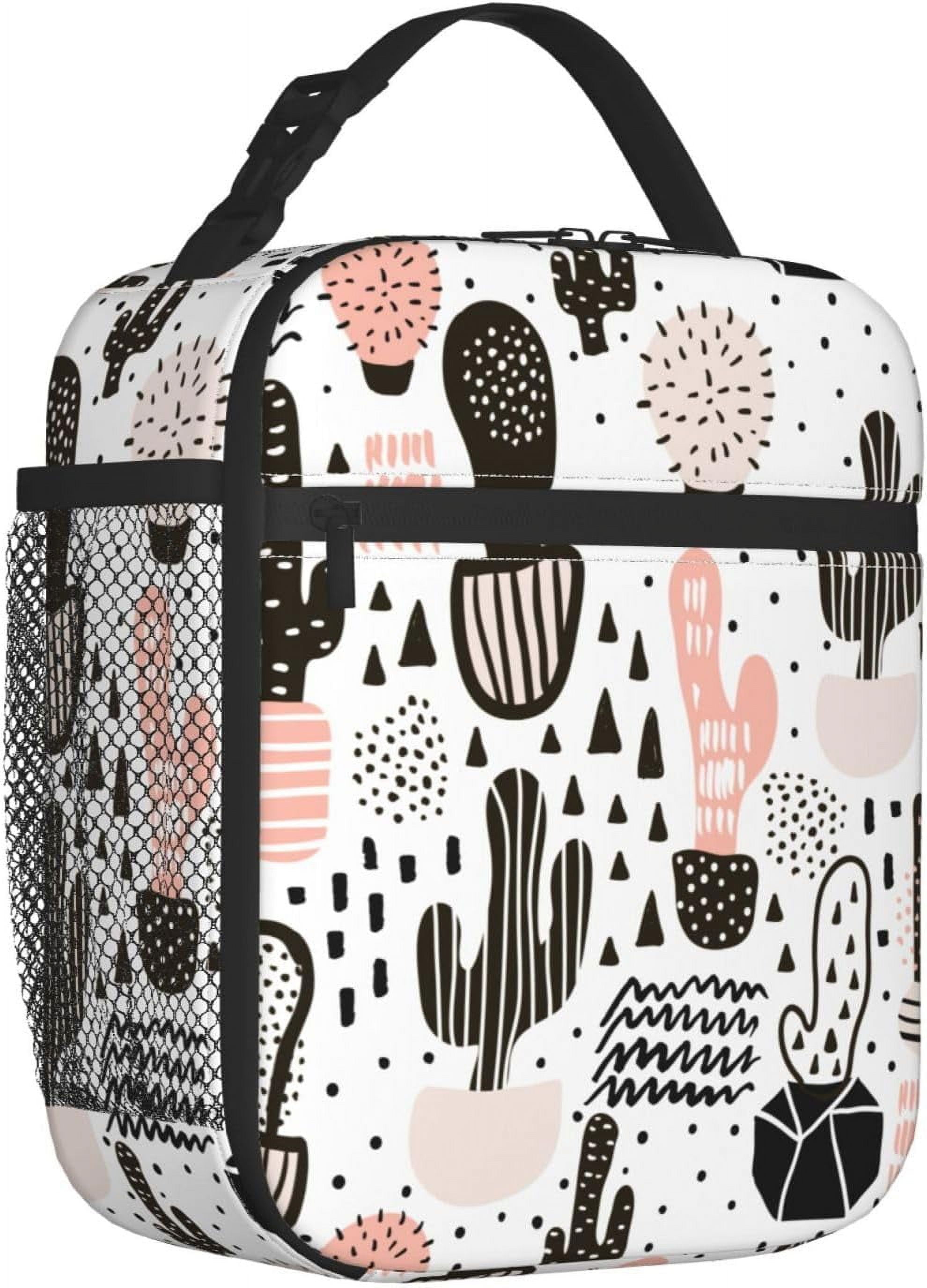 Hyang Lunch Bag Men Women Cute Cactus Lunch Bags Reusable Insulated ...