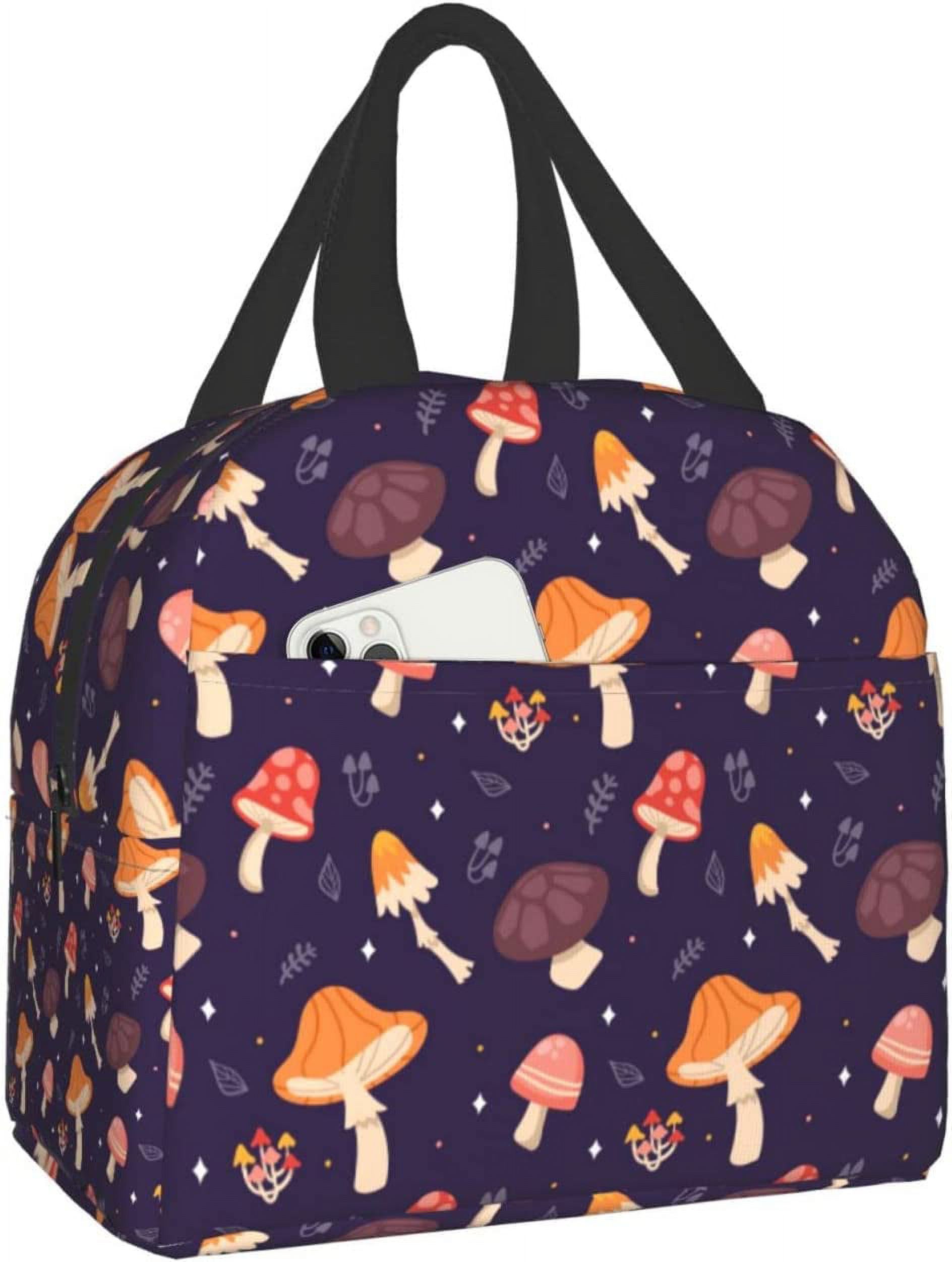 Hyang Orange and brown mushroom Lunch Box, Bento Box Insulated Lunch ...