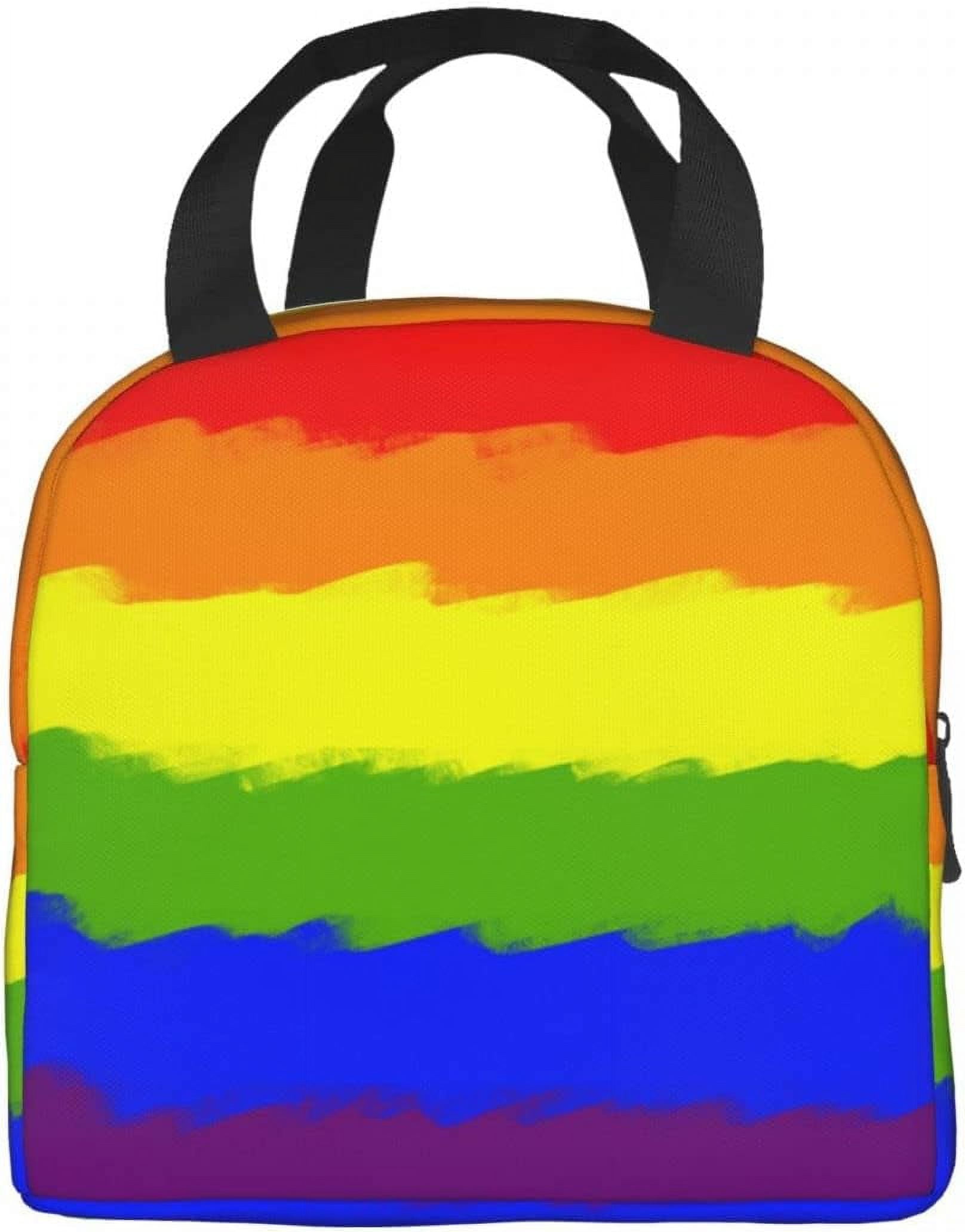 Hyang Rainbow Lgbt Gay Pride Lunch Bag Insulated Lunch Box Bentotote