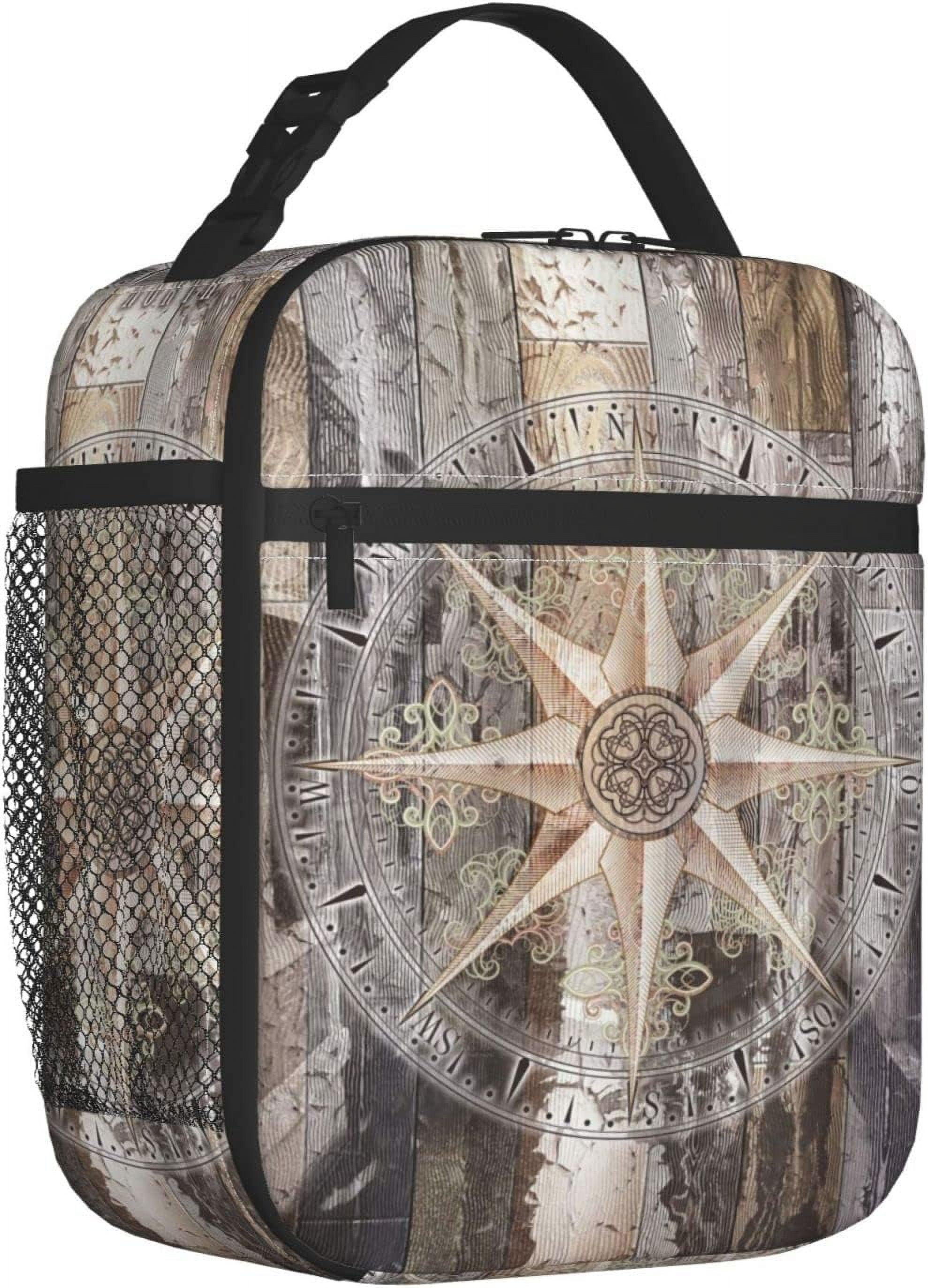 Hyang Rportable Lunch Bag For Women/Men Insulated,Navy Sea Yacht Theme ...