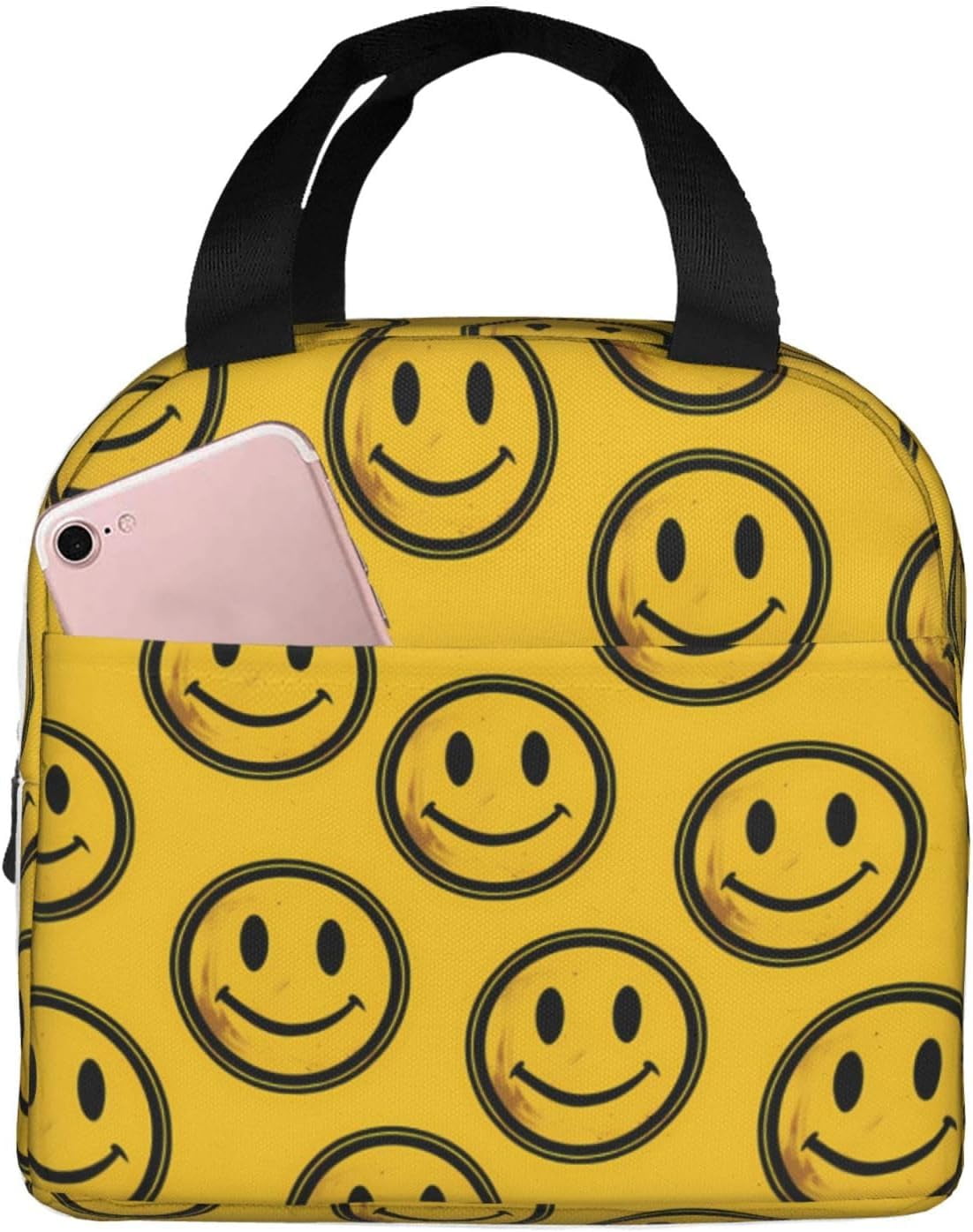 Hyang Smiley Face Flower Insulated Lunch Bag - Chic Practical, Lunch ...