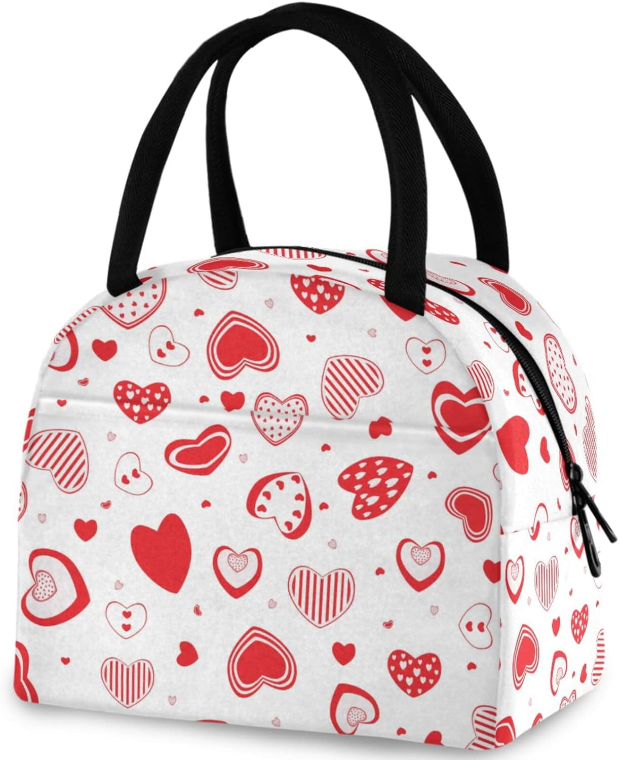 Hyang Sweet Hearts Floral for Valentine's Day Reusable Lunch Tote Bag ...