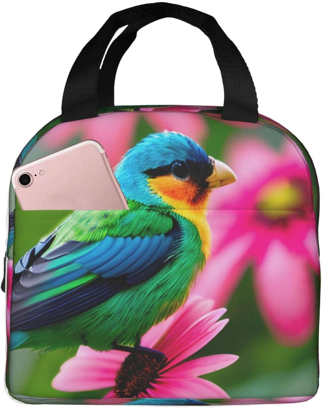 Hyang Work Lunch Box,Beautiful Purple Butterfly Travel Lunch Bag for ...