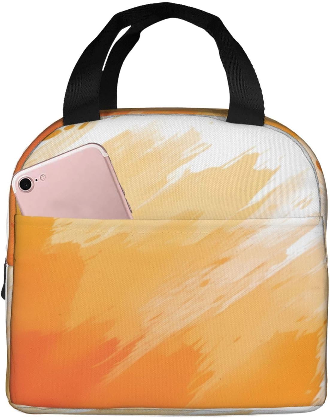 Hyang Yellow With Circles Shapes Insulated Lunch Bag - Chic Practical ...