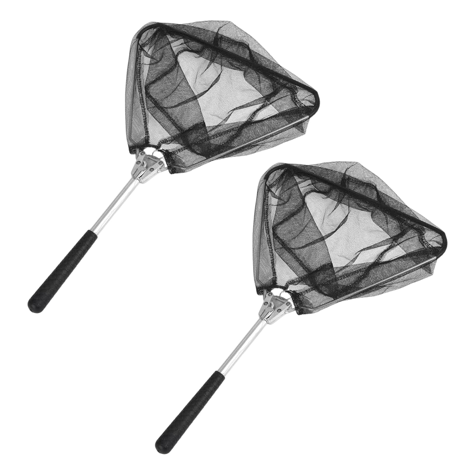Hyasfey 1/2/3Pcs Fishing Net with Long Pole Handle Foldable Design ...