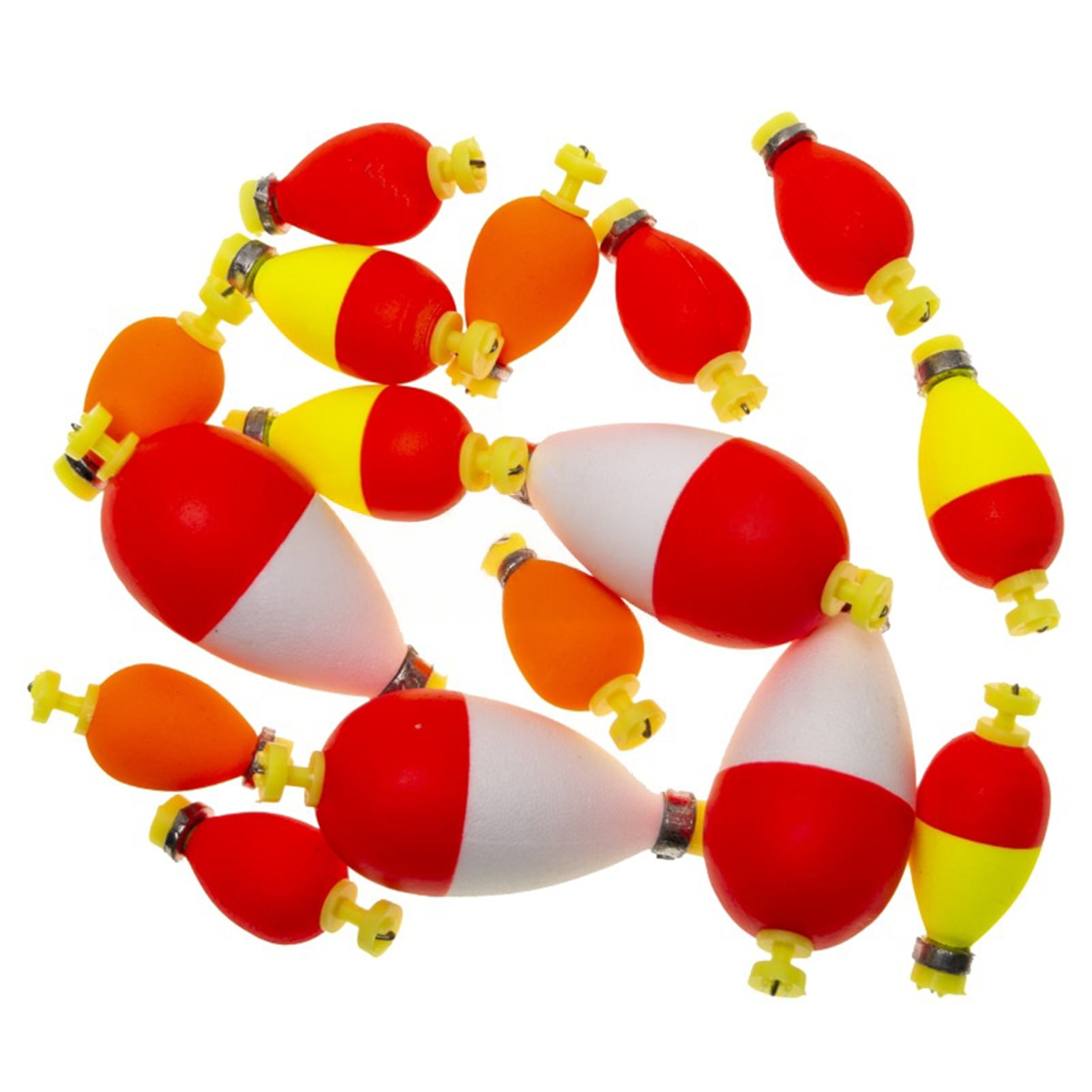 Hyasfey 10/16Pcs EPS Foam Fishing Float with Weights Long Casting ...