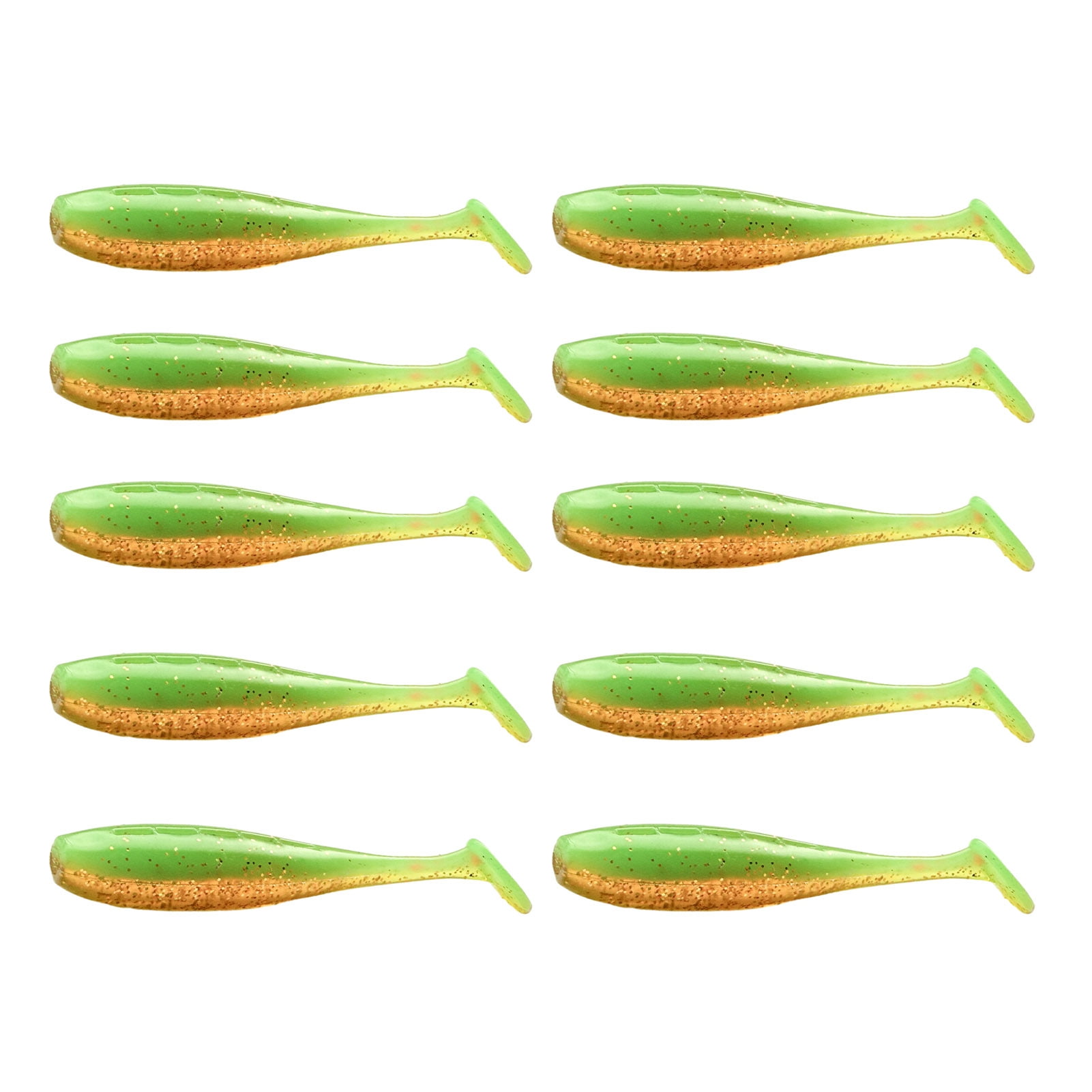 Hyasfey 10Pcs Artificial Baits Vibrant Color Realistic Looking Compact ...