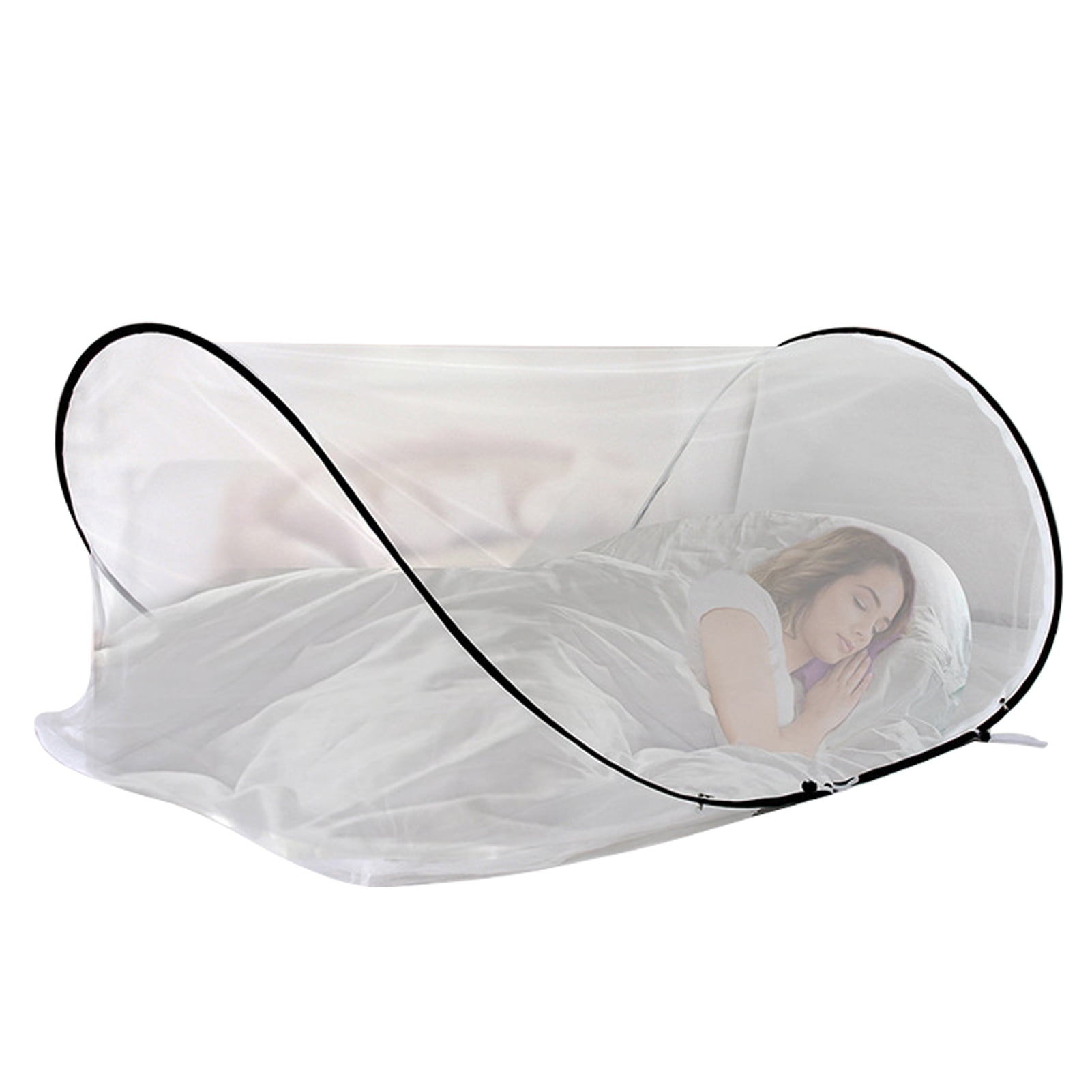 Hyasfey 195cm Pop Up Mosquito Net Tent Portable Folding Fly Net Tent ...