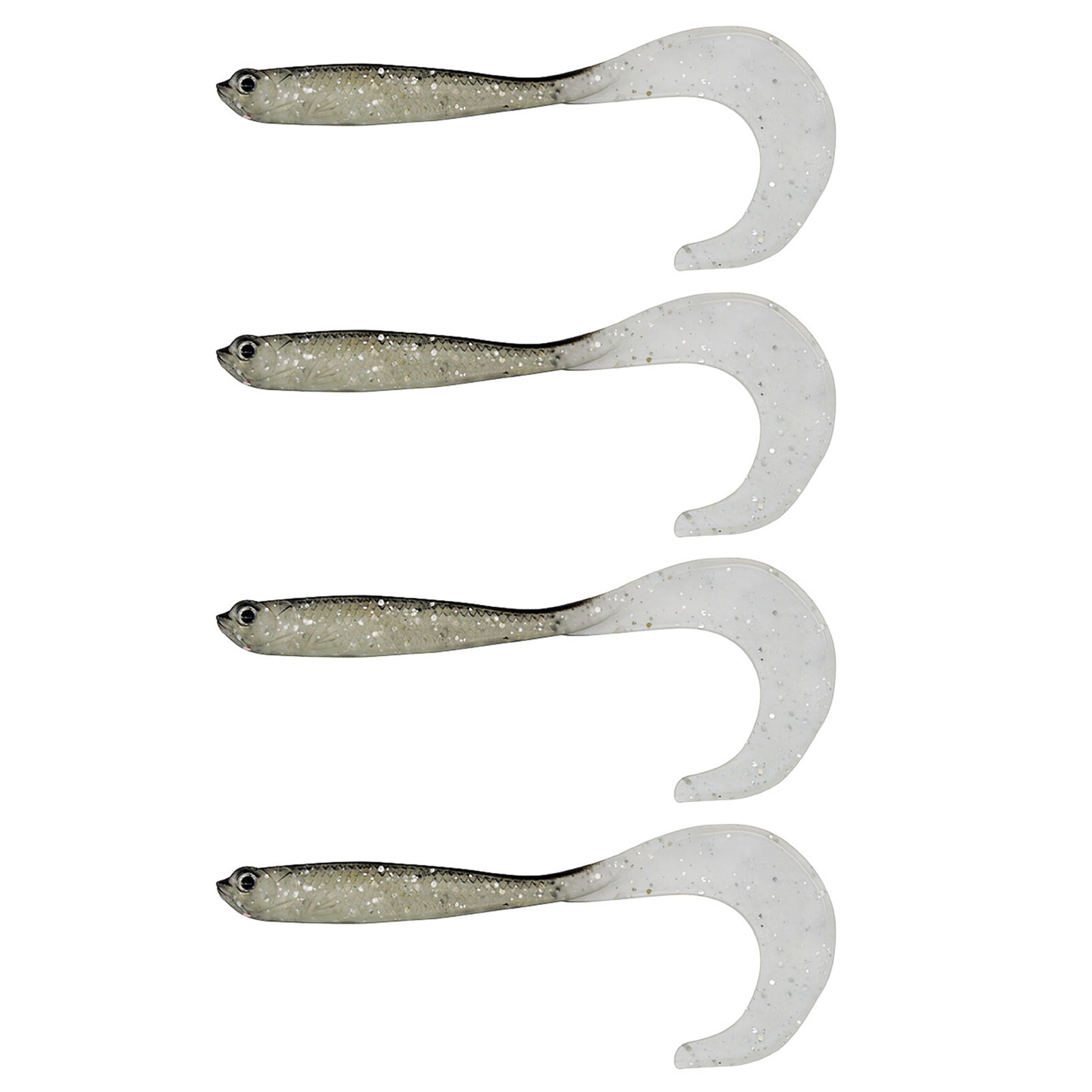 Hyasfey 4Pcs Luya Baits Realistic Design 6cm Reel Tail Lifelike ...