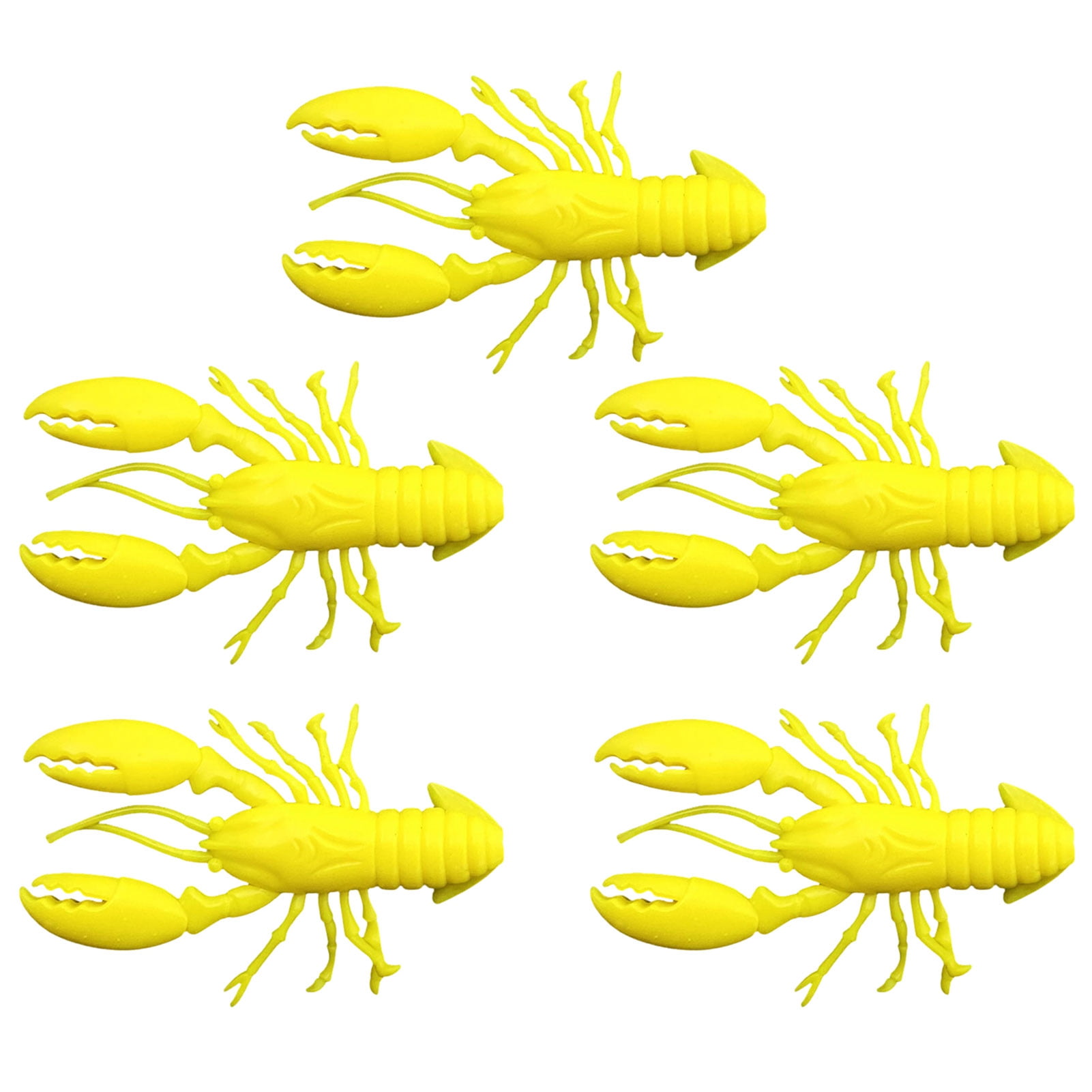 Hyasfey 5Pcs Shrimp Fake Baits Artificial Lures Vivid Color Natural ...