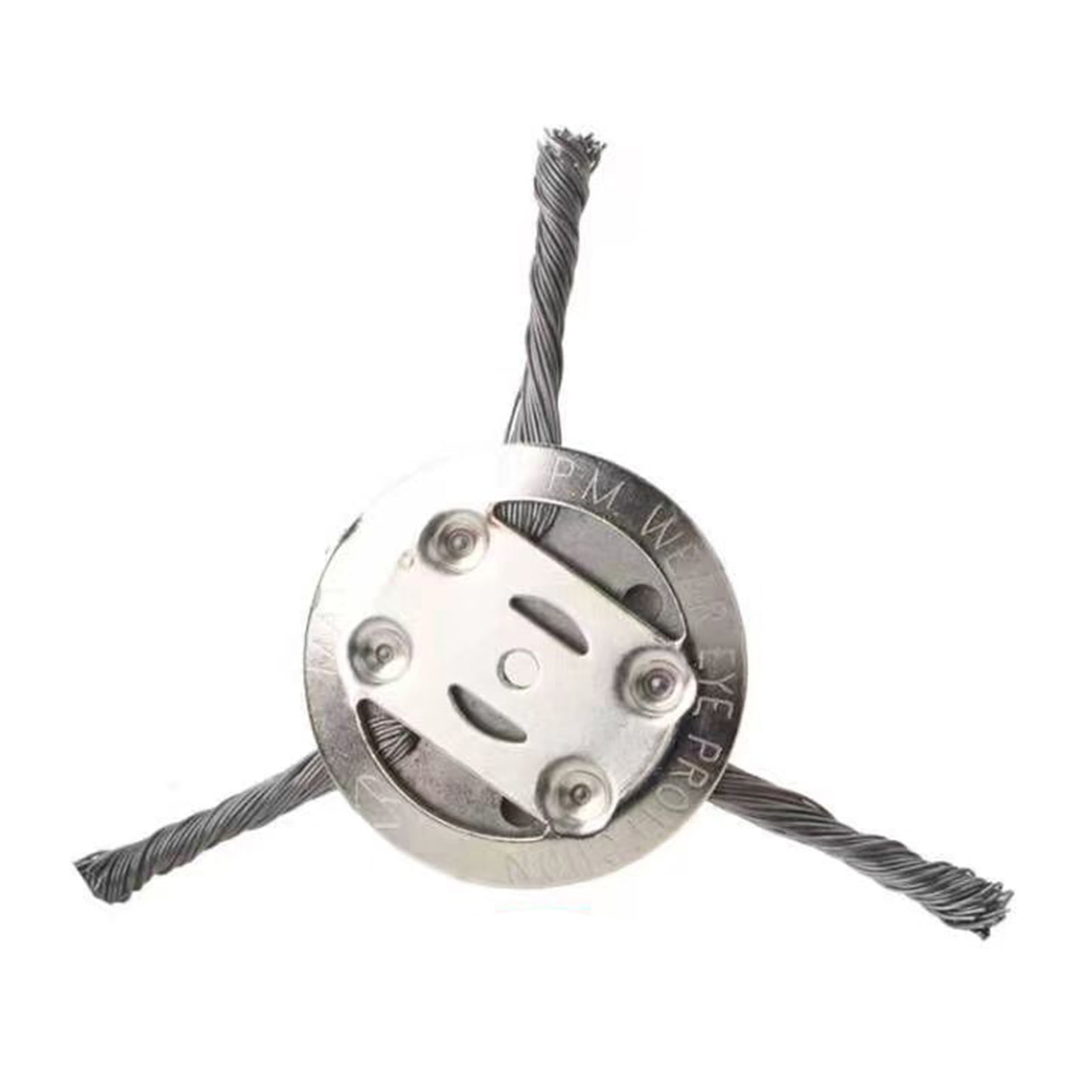 Hyasfey 6 Inch Grass Trimmer Head Universal Steel Wire Trimmer Head ...