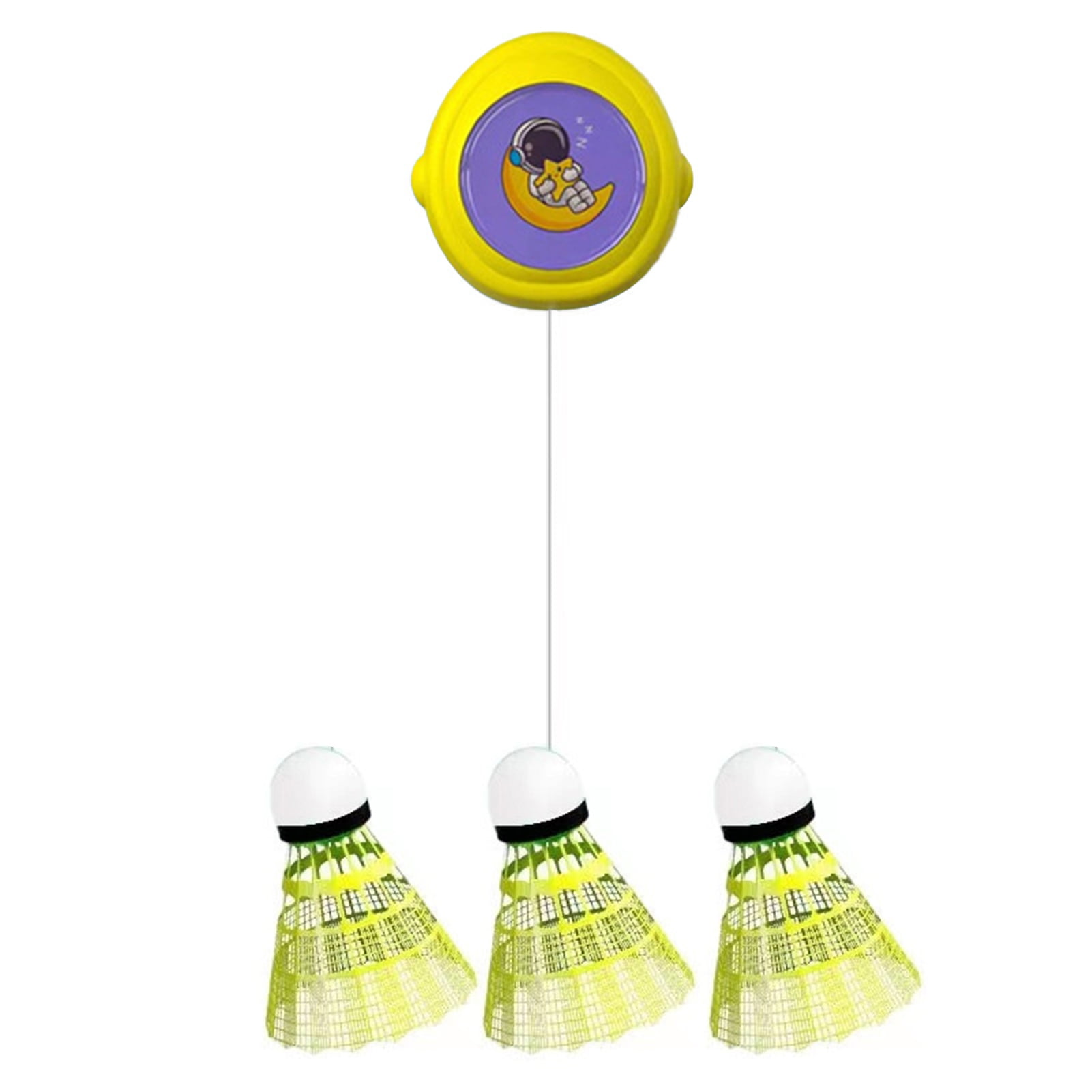 Hyasfey Badminton Rebound Trainer Self Training Tool with Elastic Rope ...