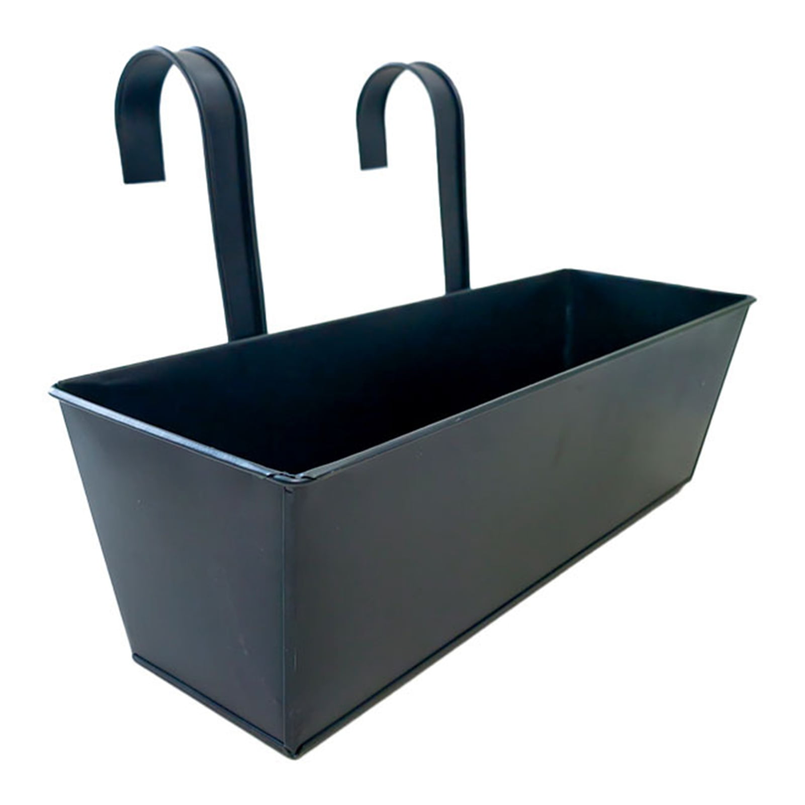 Hyasfey Hanging Flower Pot Rectangular Railing Planter with Drainage ...