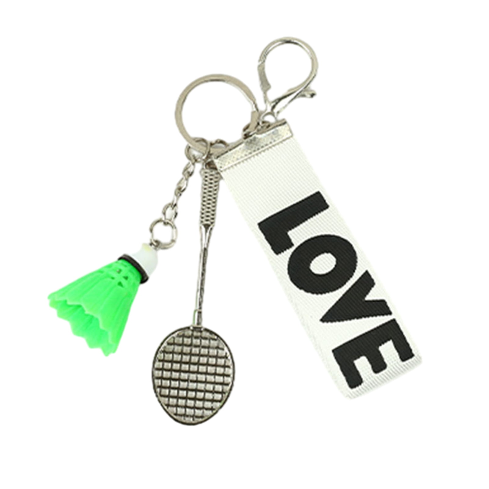 Hyasfey Mini Badminton Keychain Badminton Racket Backpack Accessory ...