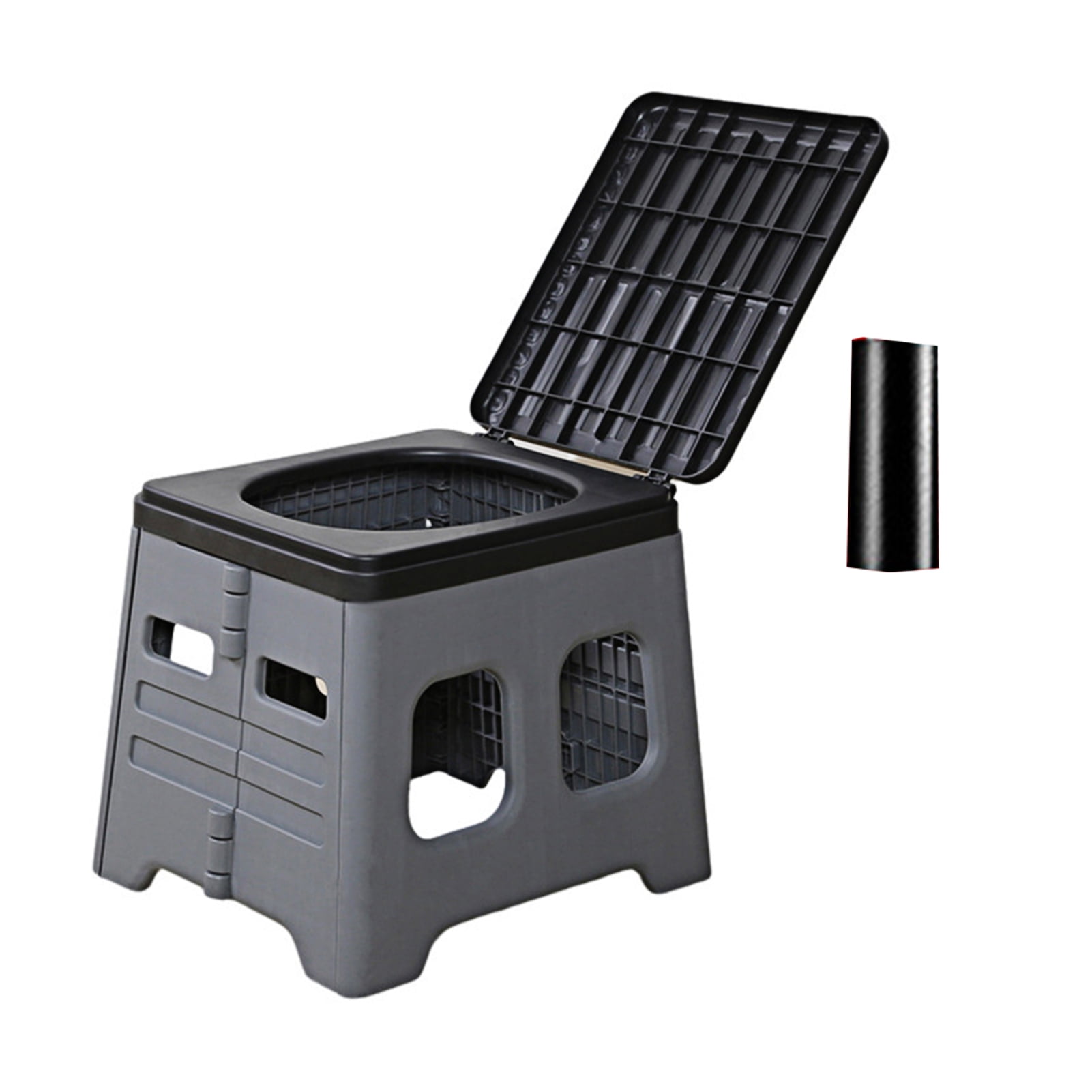 Hyasfey Outdoor Camping Portable Toilet with Bag Multi-purpose Folding ...